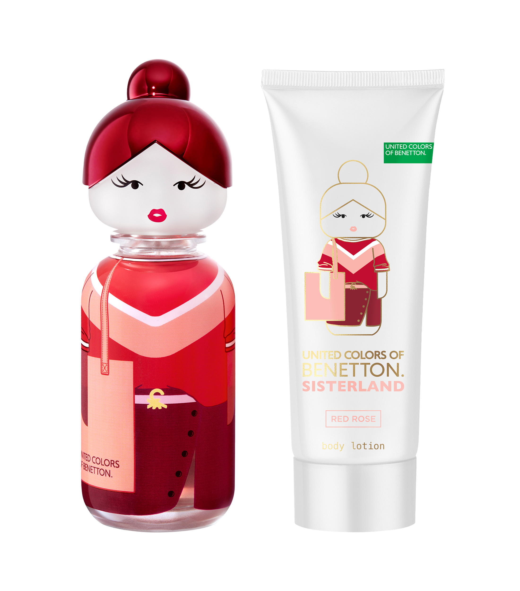 United Colors of Benetton Set Sisterland Red Rose Mujer - El Palacio de ...