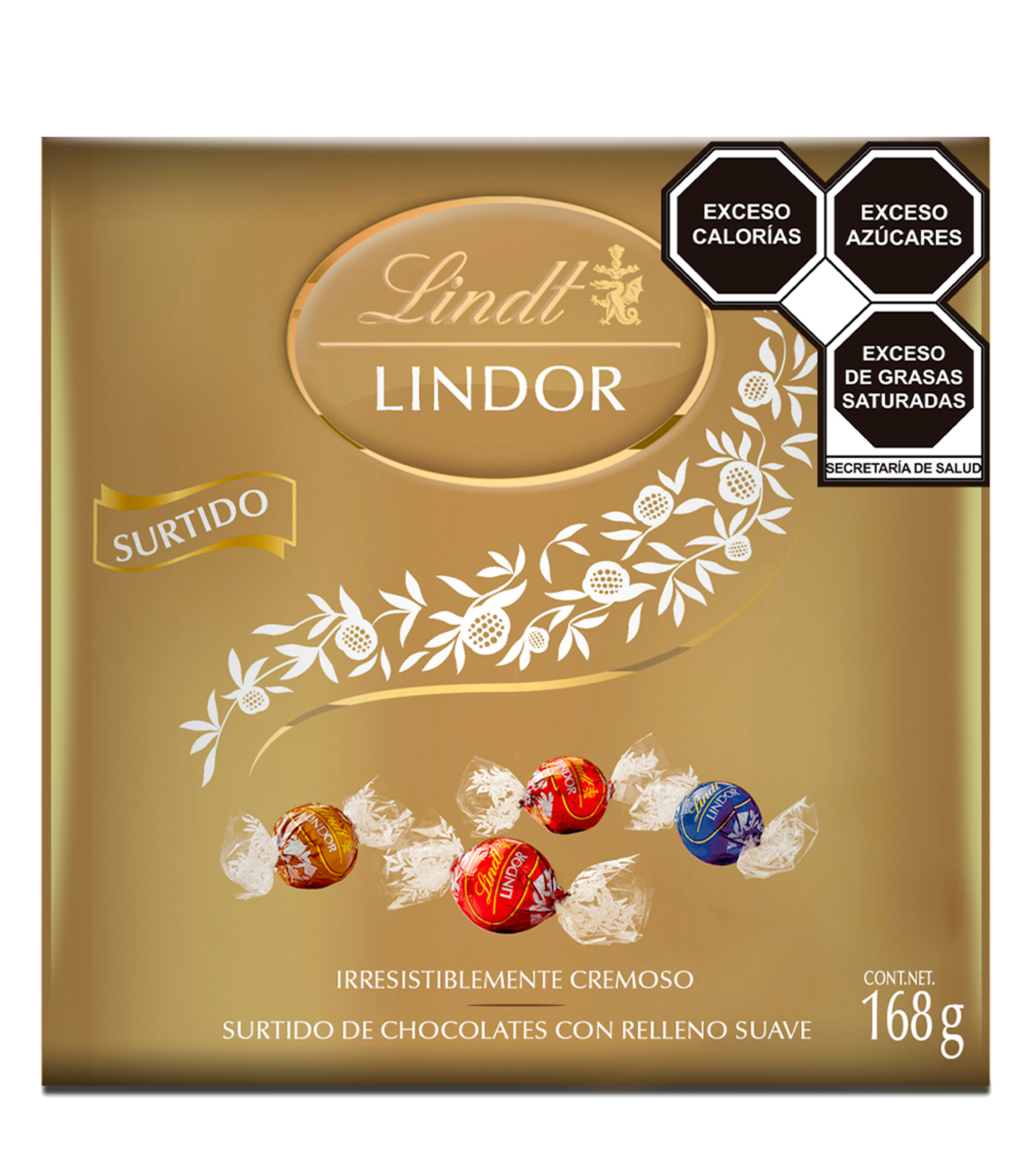 Lindt Surtido de Chocolates con Relleno Suave, 168 gr - El Palacio de ...