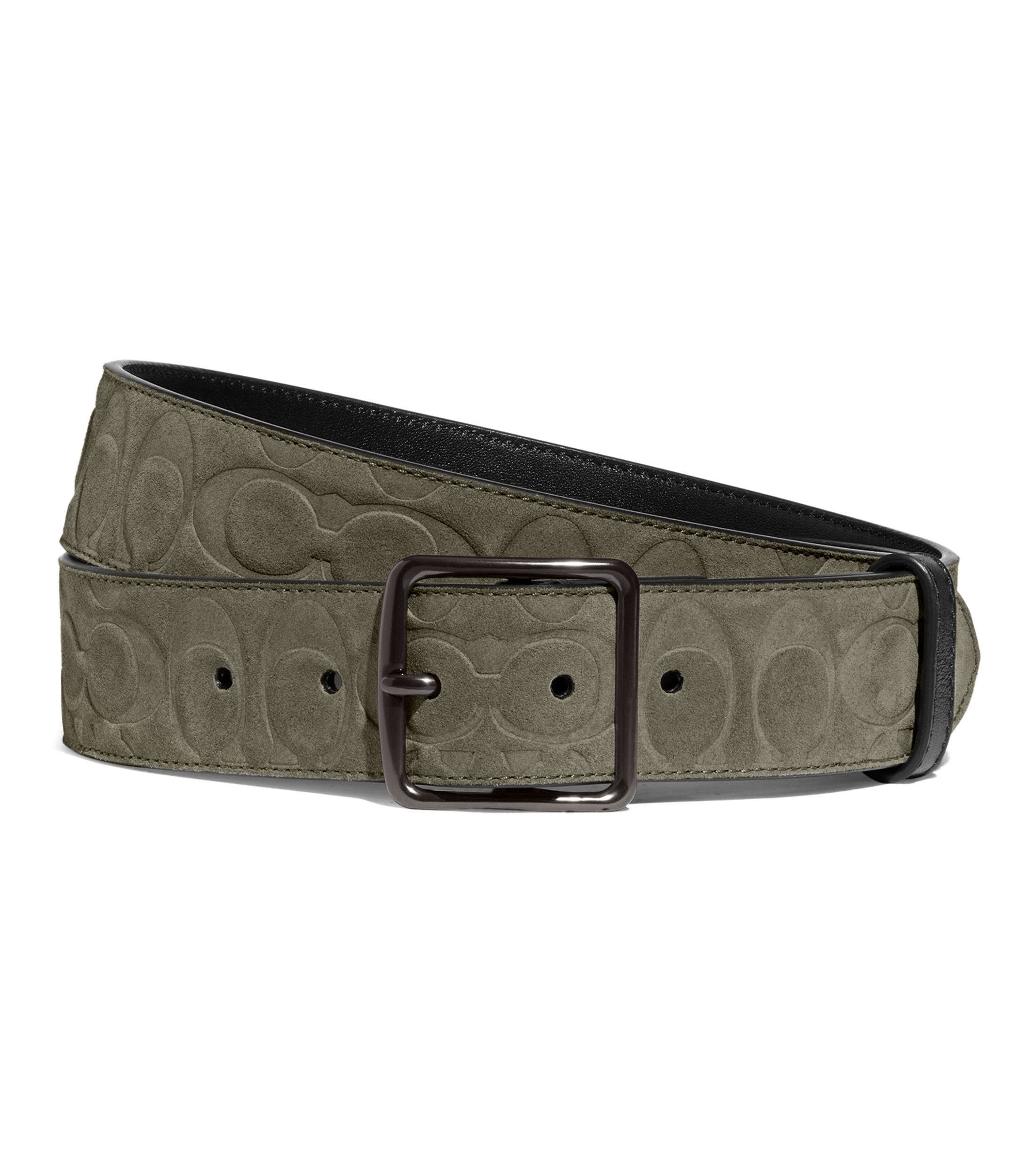 COACH Cinturón en piel verde Hombre - El Palacio de Hierro