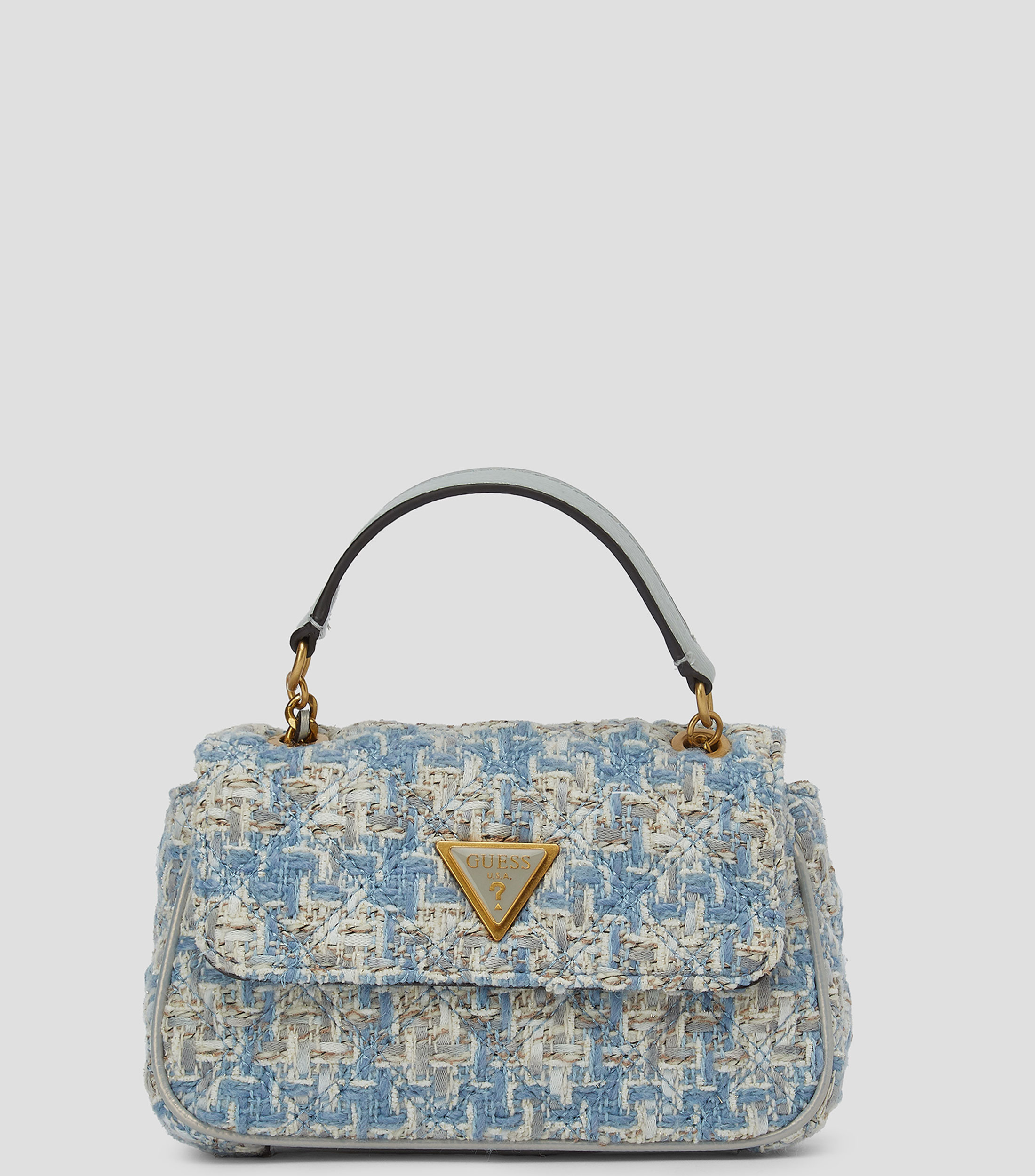 Guess: Bolso Shoulder Giully con bordado azul Mujer | El Palacio de Hierro