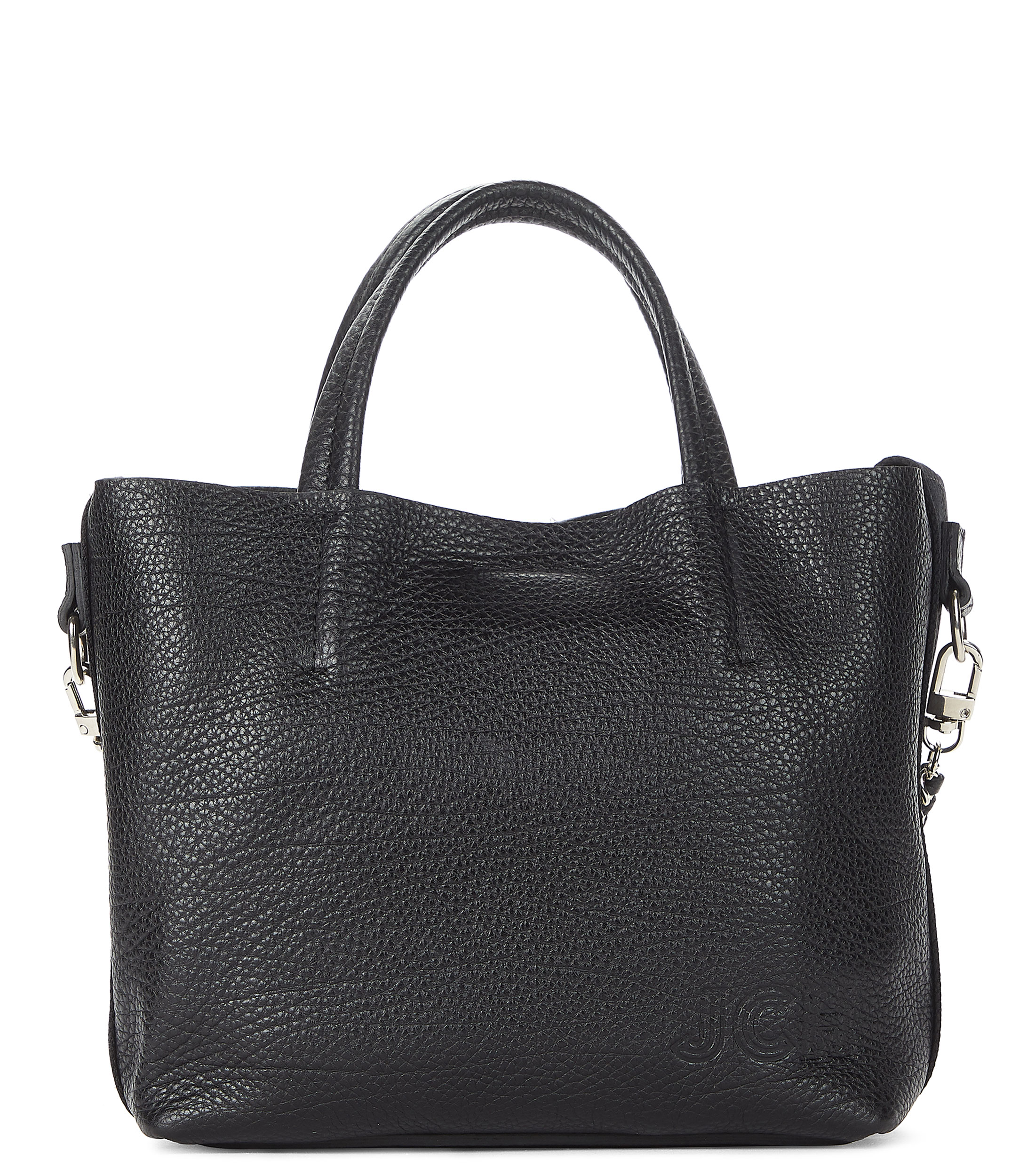 Jazmin Chebar: bolso tote negro en cuero granulada Mujer | El Palacio de Hierro