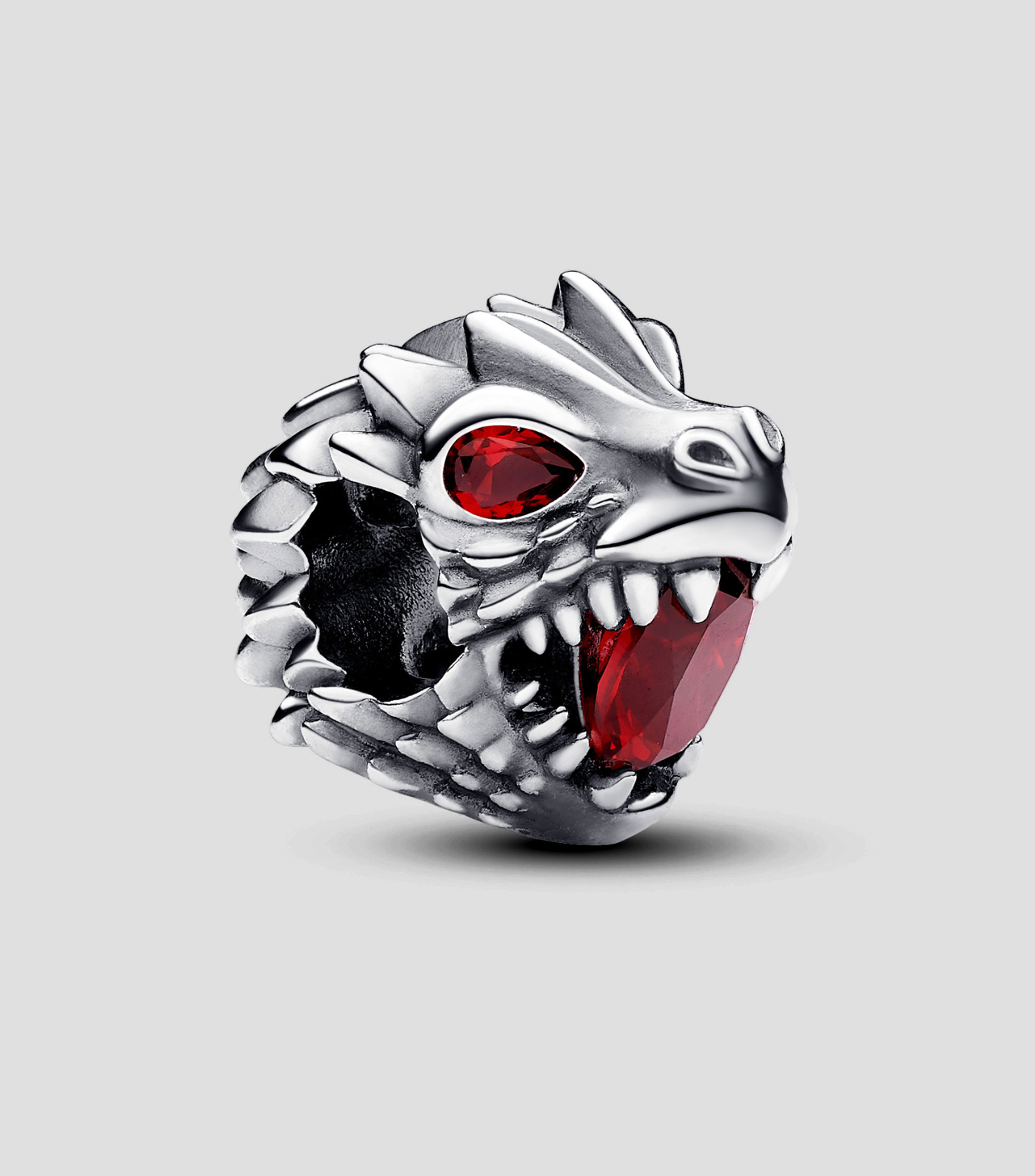 Pandora: Charm Game of Thrones x Pandora, Dragon Silver Red Crystal en ...