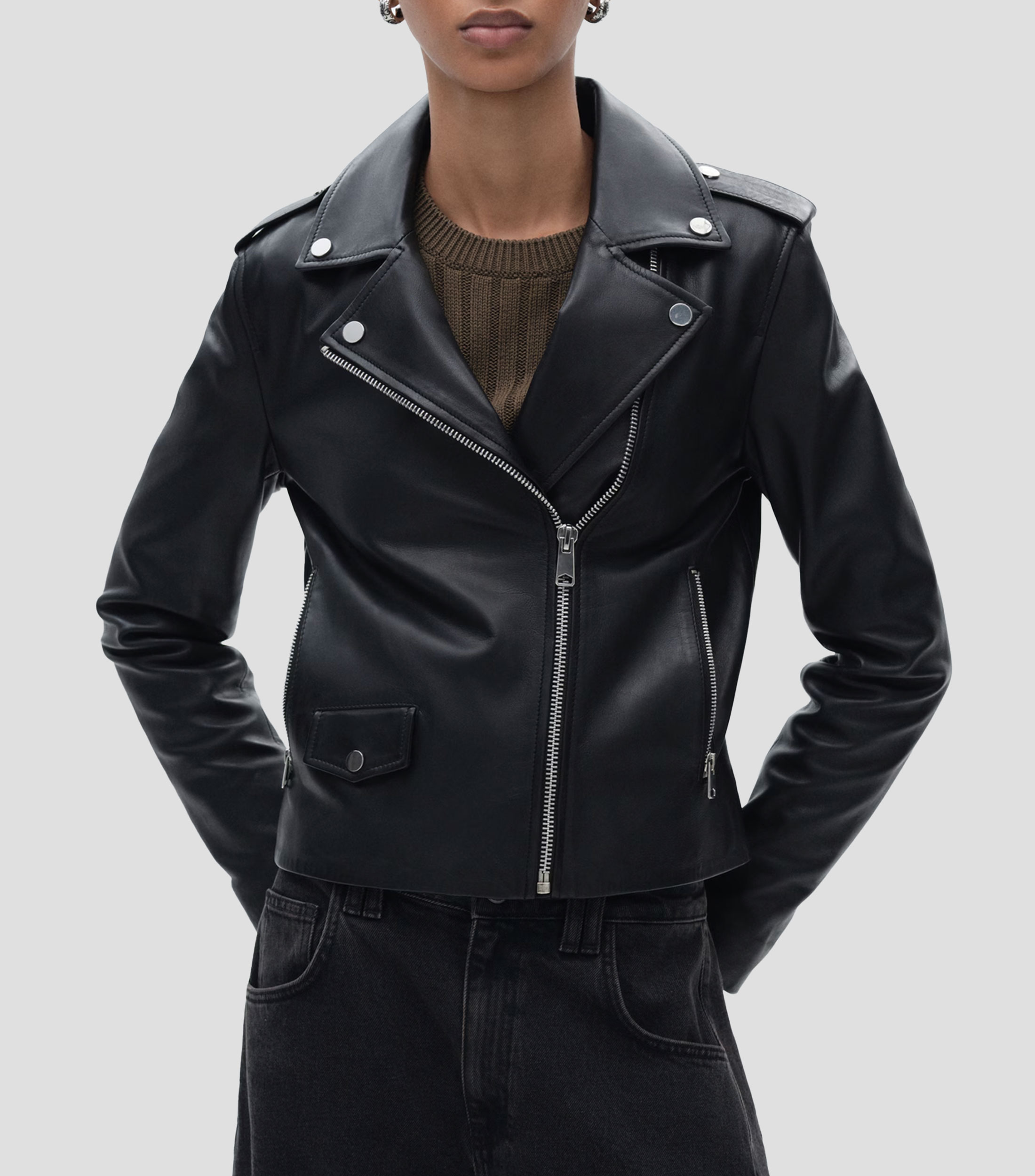 Mango: Chamarra Biker en piel Mujer | El Palacio de Hierro