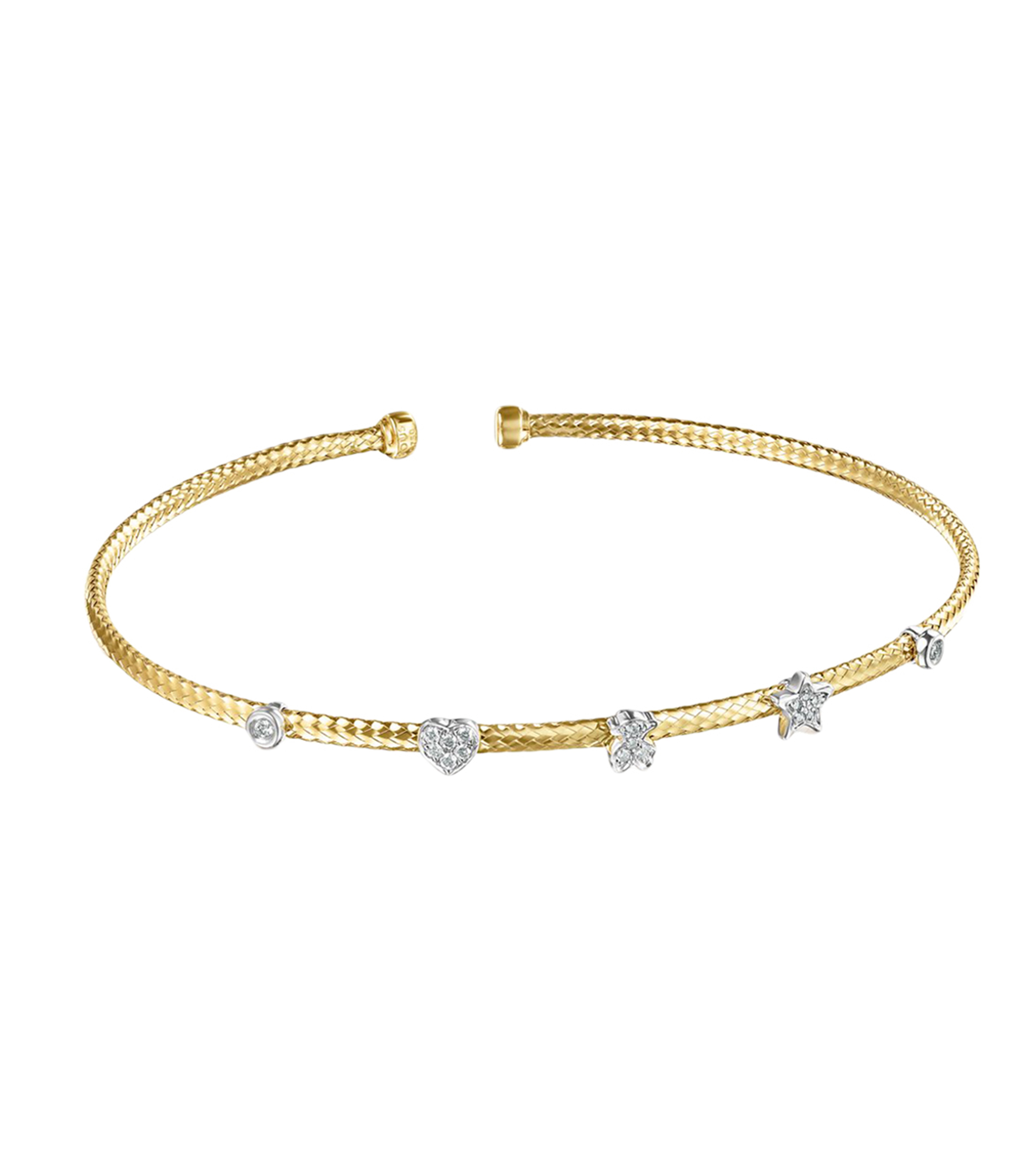 Tous Brazalete en oro amarillo de 18 Kts con diamantes Mujer - El ...