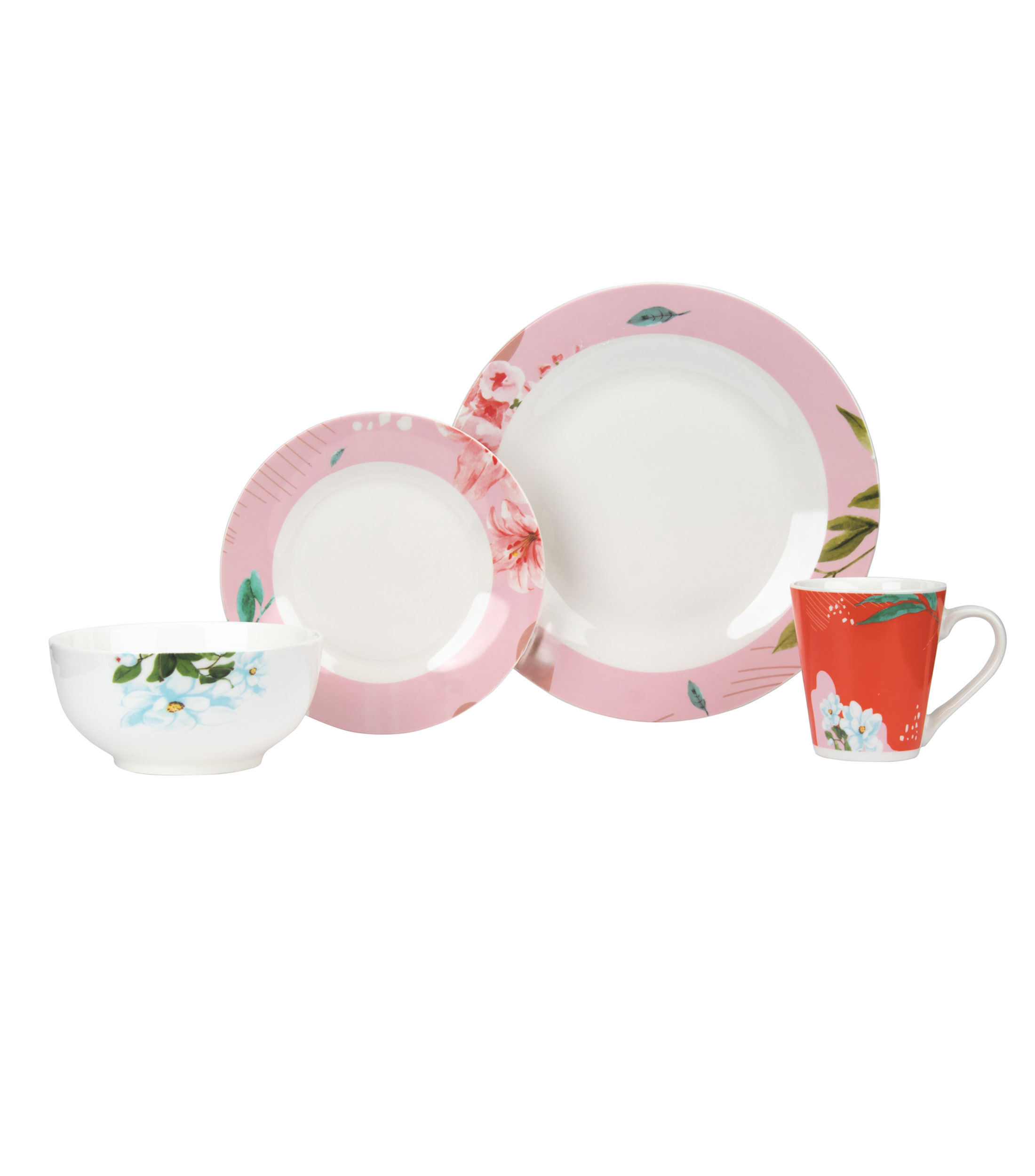 Crown Baccara: Vajilla 16 piezas Lory estampada | El Palacio de Hierro