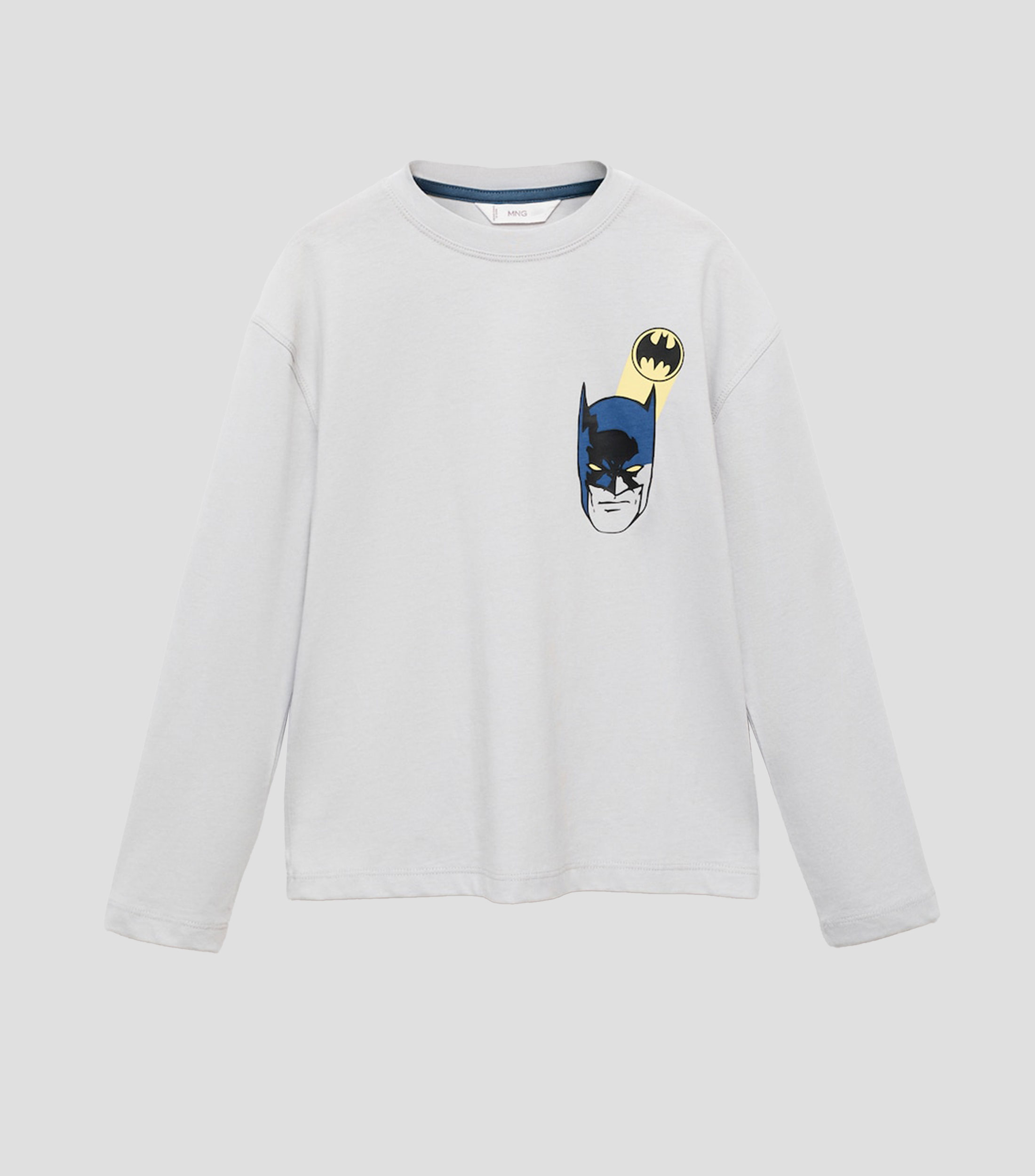 Mango Playera cuello redondo manga larga estampado Batman Niño |El ...