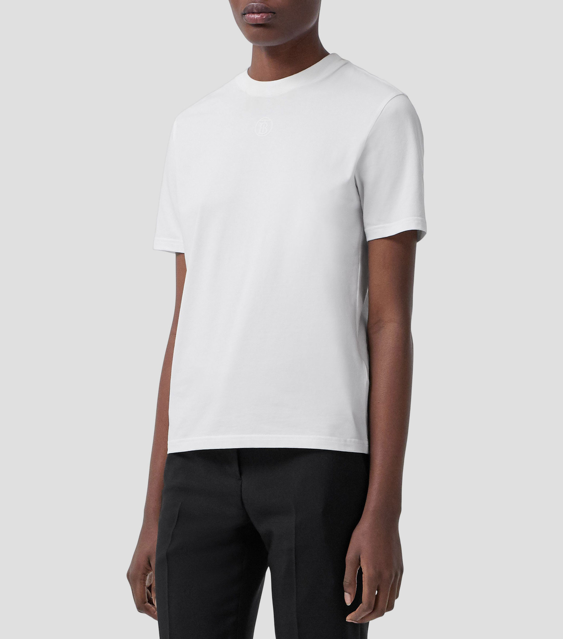 Burberry Playera con motivo bordado manga corta Mujer - El Palacio de ...