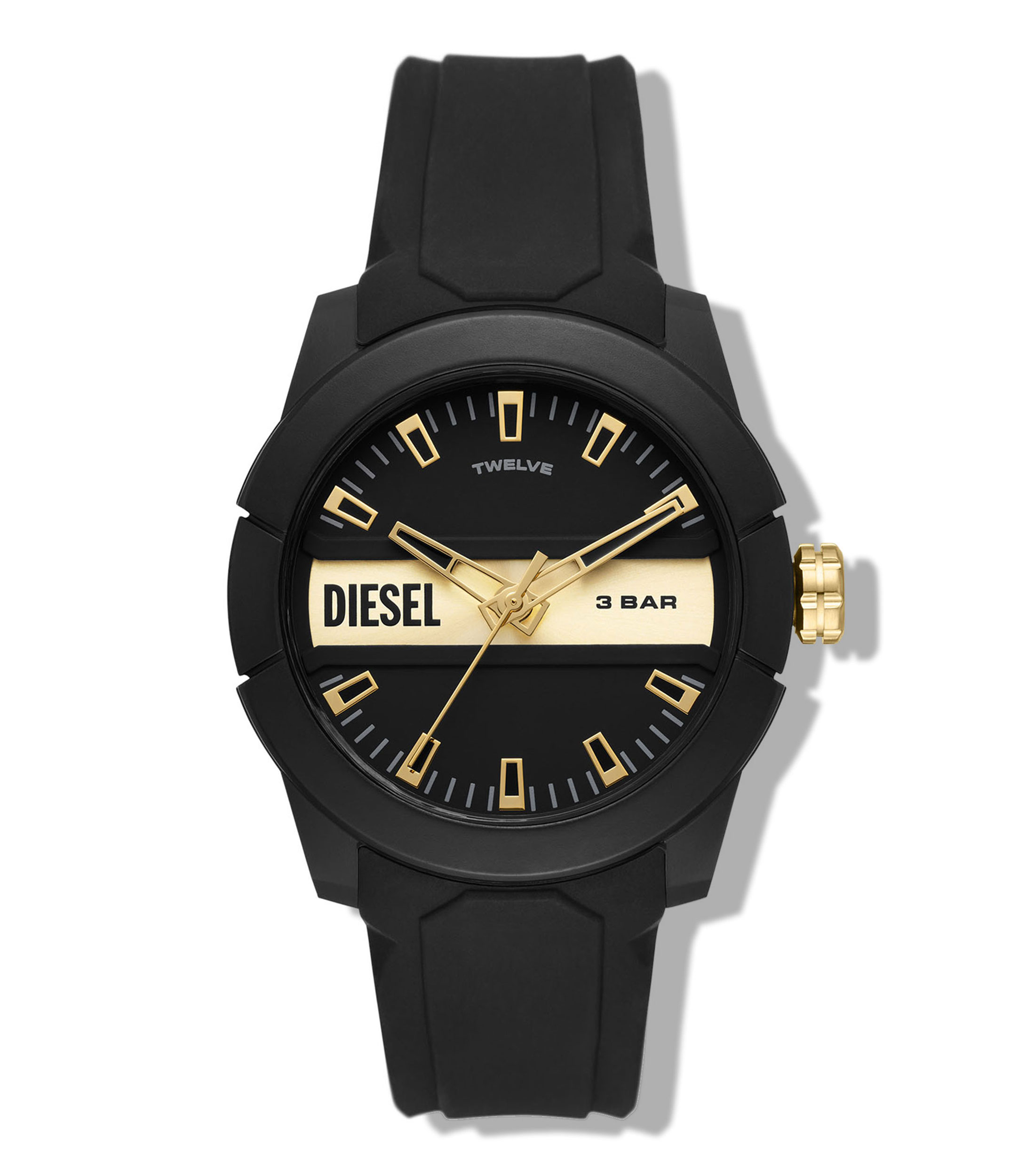 Diesel Reloj para Hombre Double Up Casual Negro - El Palacio de Hierro