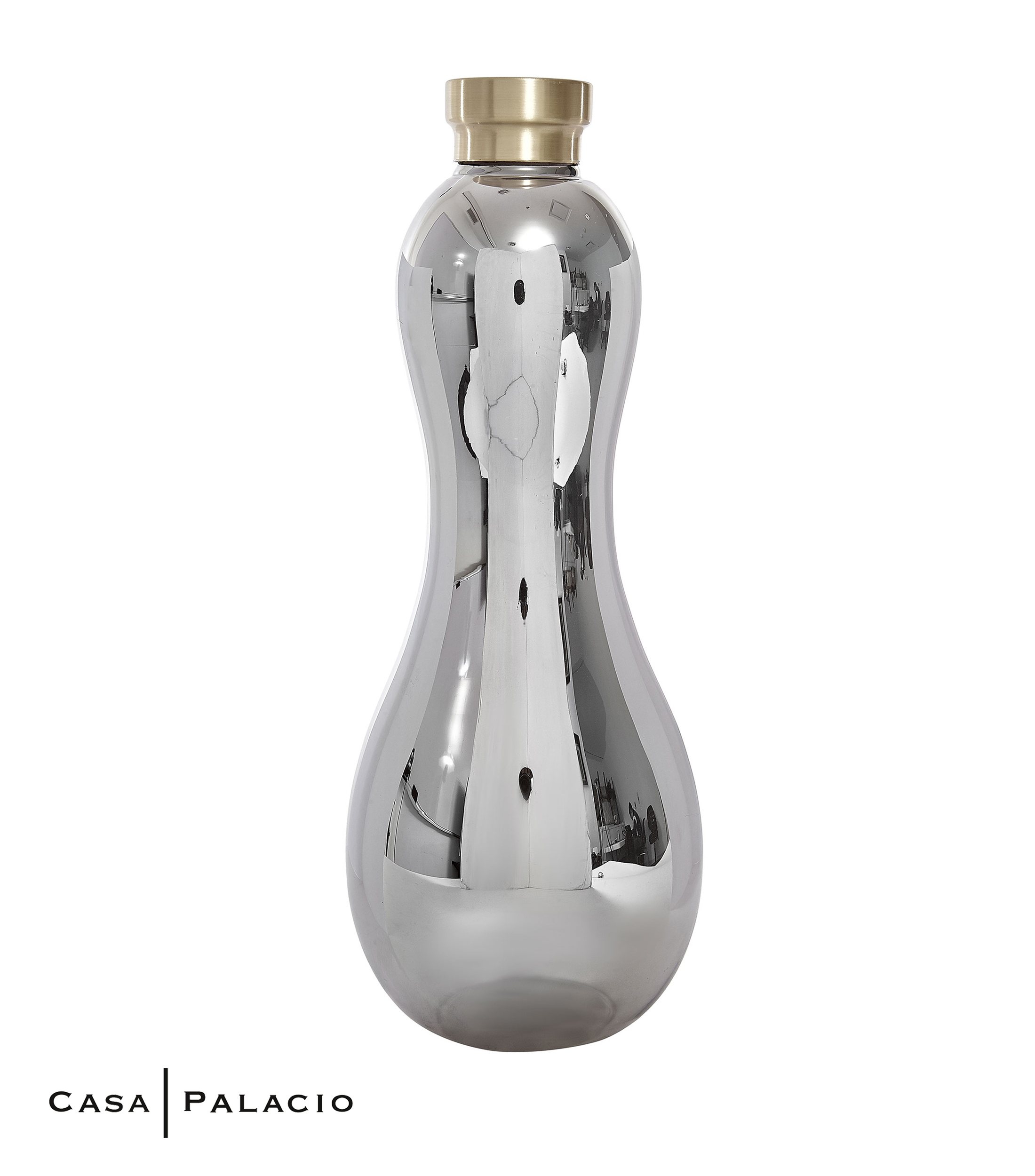 Home & Body: Florero Botella en vidrio humeado | El Palacio de Hierro