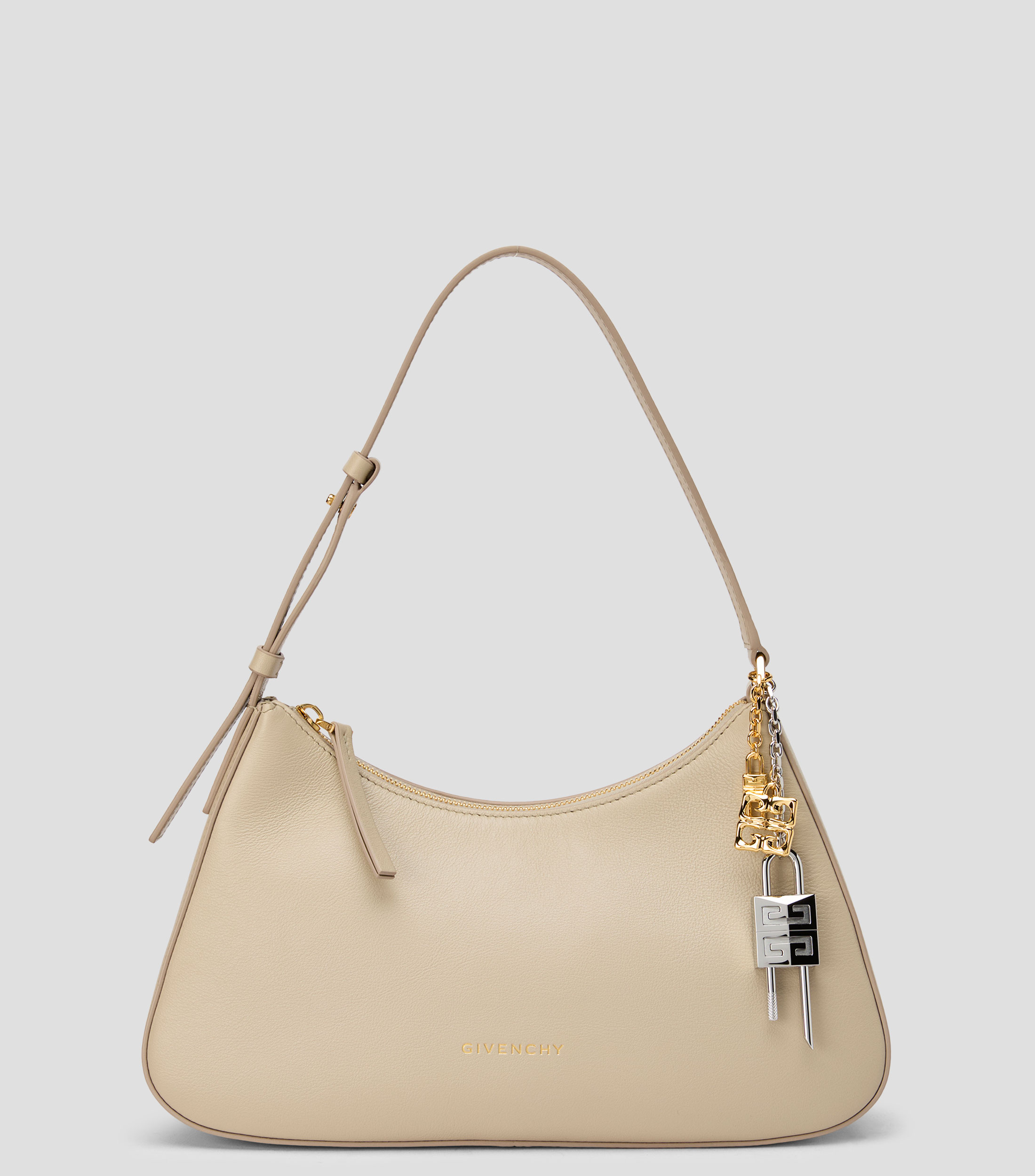 GIVENCHY_0848_Givenchy Bolsa Shoulder en piel Lucky Lock con charms ...