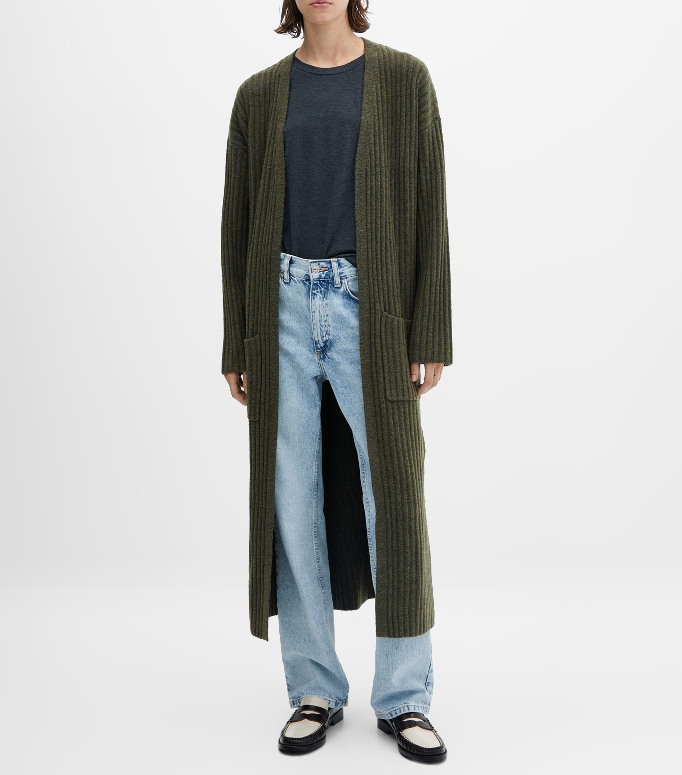 Mango: Cárdigan largo con cordón Mujer | El Palacio de Hierro