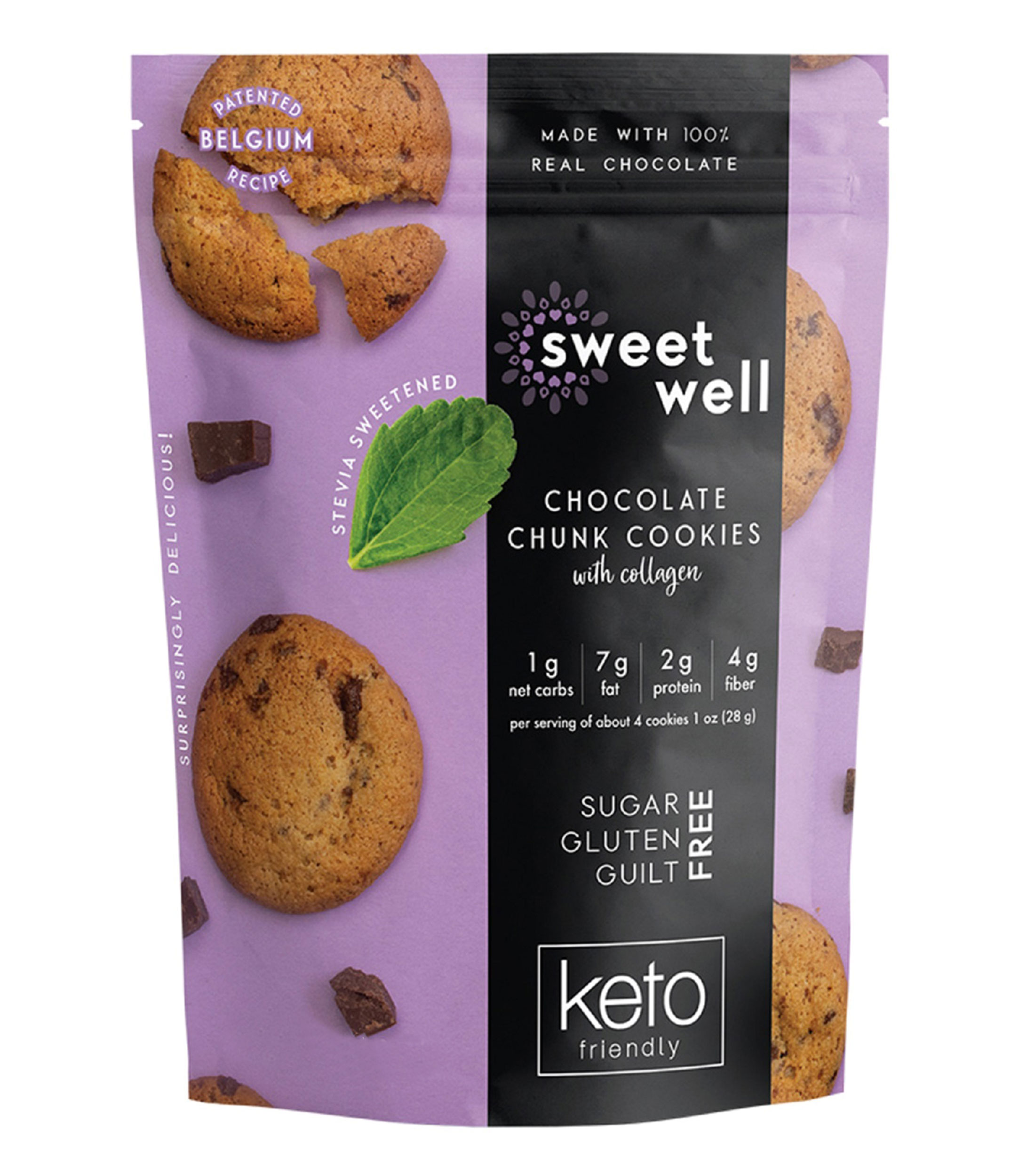 Sweetwell Galletas con Chocolate, 90 g - El Palacio de Hierro