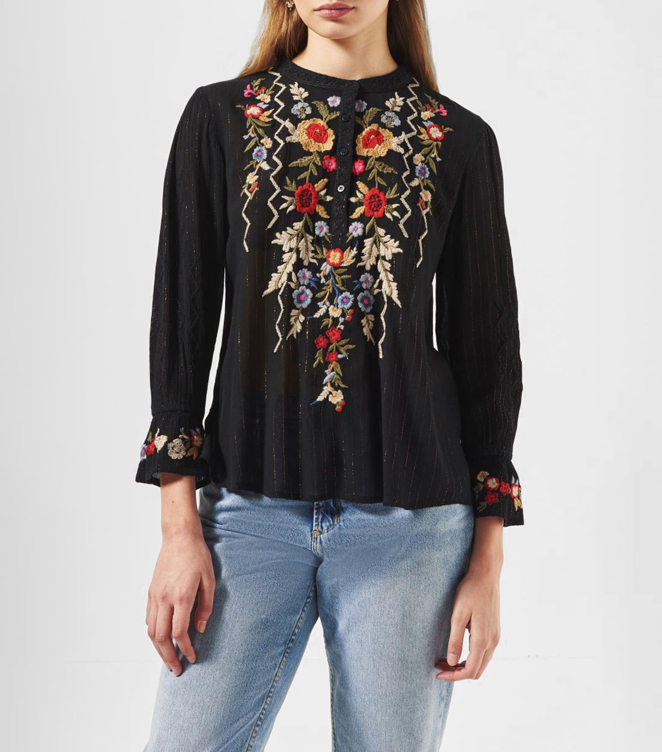 Rapsodia: Blusa fantasía manga 7,8 Mujer | El Palacio de Hierro