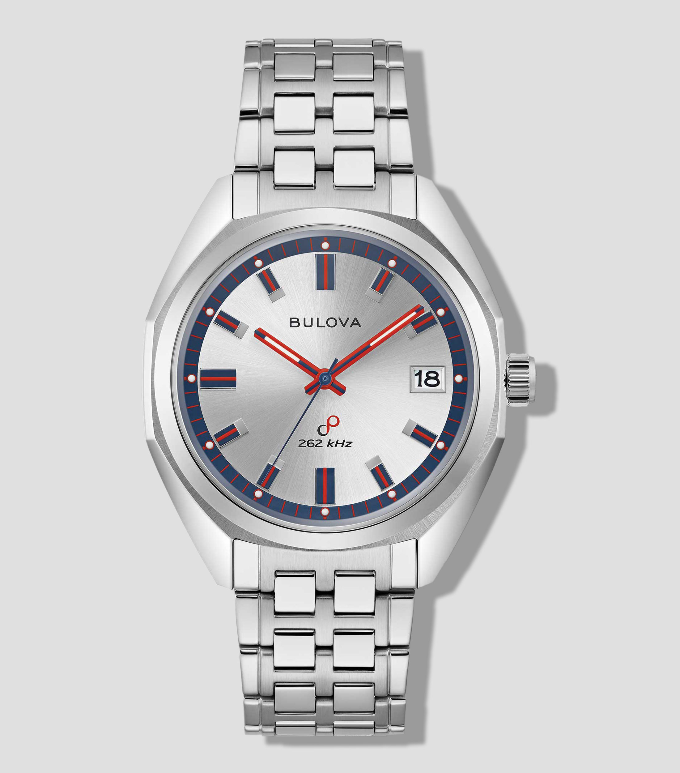 Bulova Reloj para hombre Archivo Histórico Jet Star Casual, Plata - El ...
