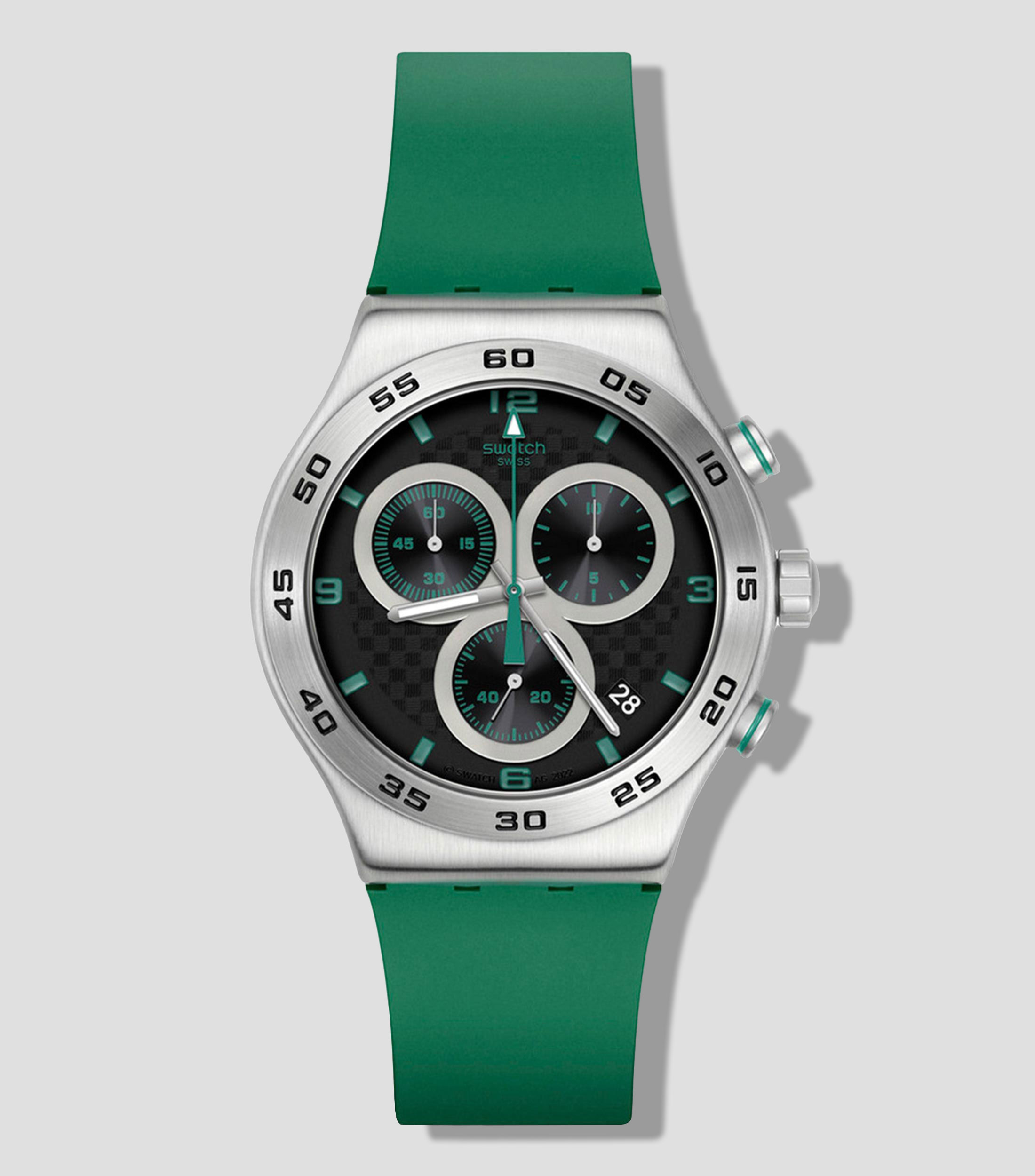 Swatch: Reloj para Hombre Irony New Chrono Casual, Plateado | El ...