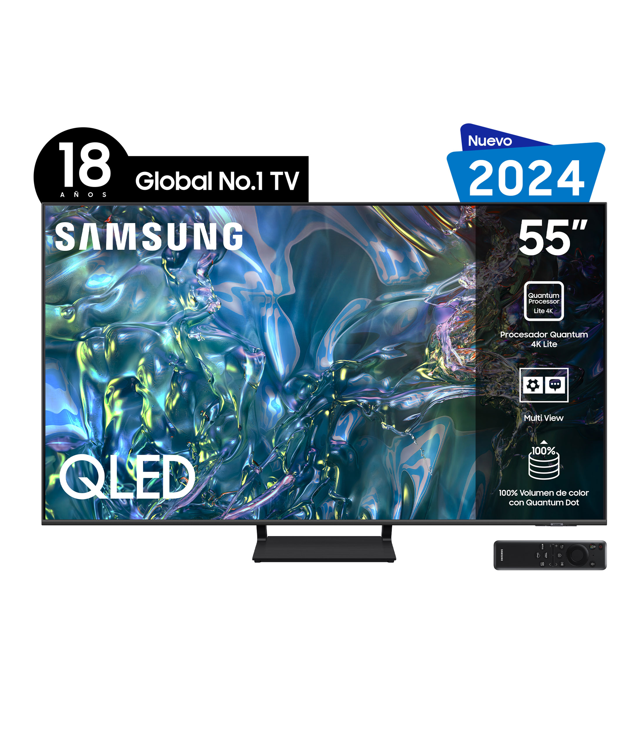 Samsung: Pantalla 55 Pulgadas Plana QLED 4K Tizen QN55Q65DAFXZX | El ...