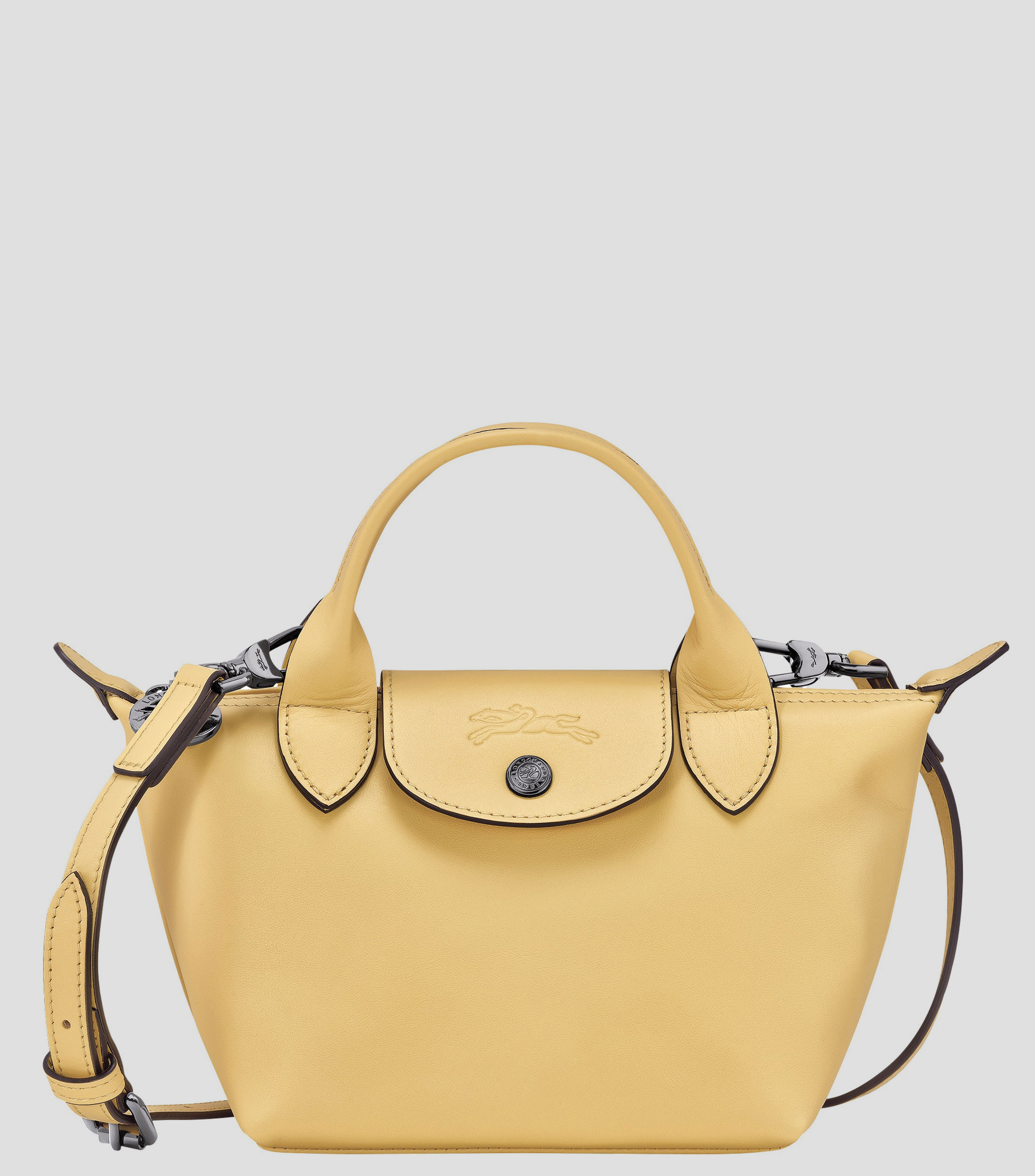 Longchamp: Bolso satchel XS trigo en piel Le Pliage Xtra Mujer | El ...