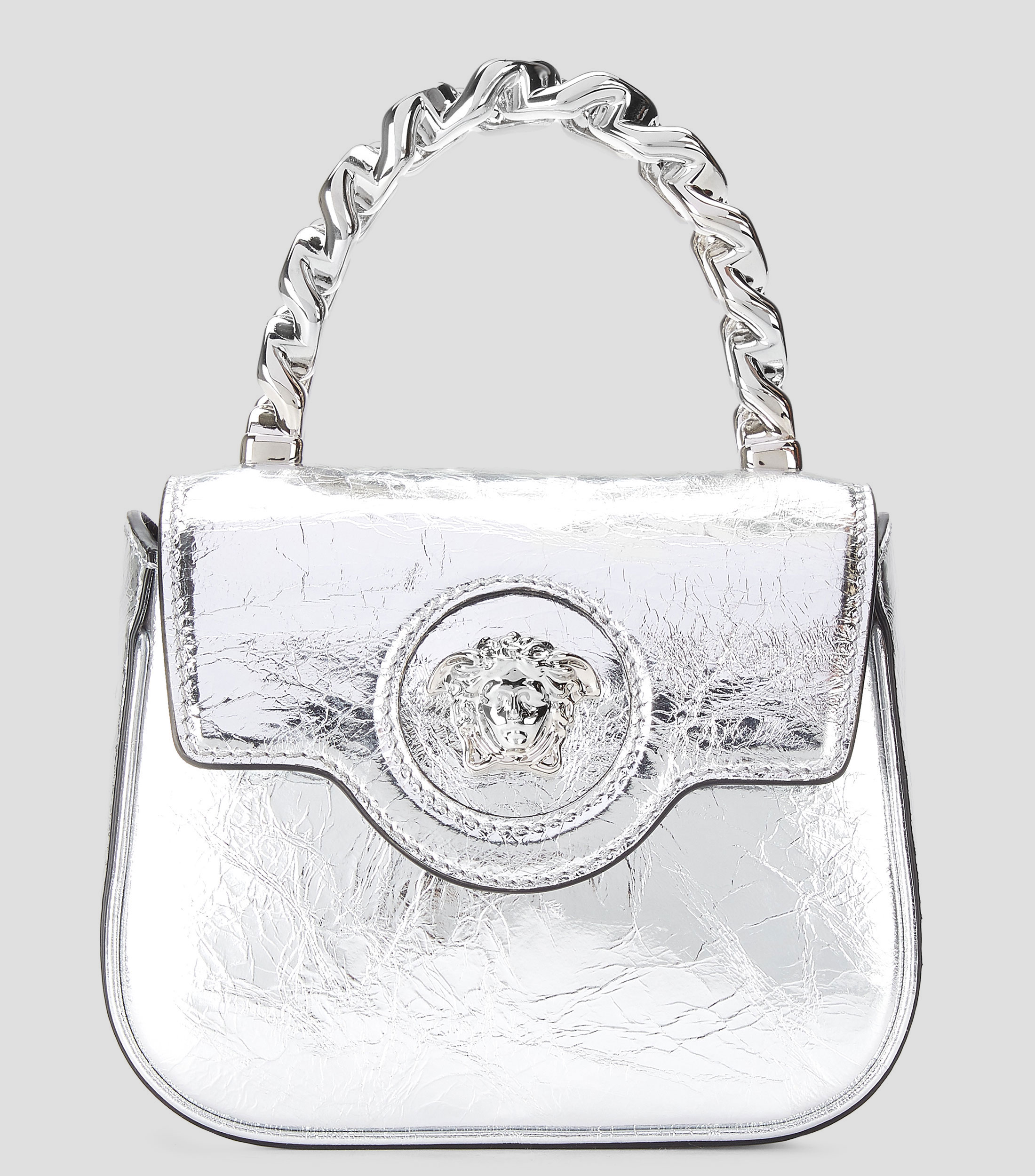 Versace: Bolso Mini Satchel en Piel Mujer | El Palacio de Hierro