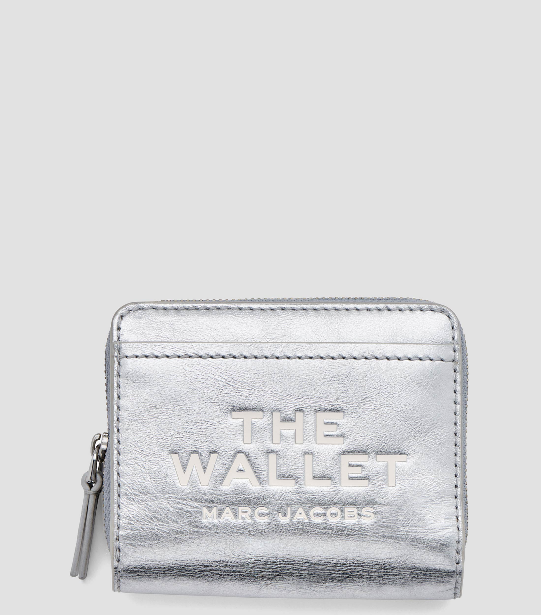 Marc Jacobs: Cartera plateada en piel The Mini Compact Mujer | El ...