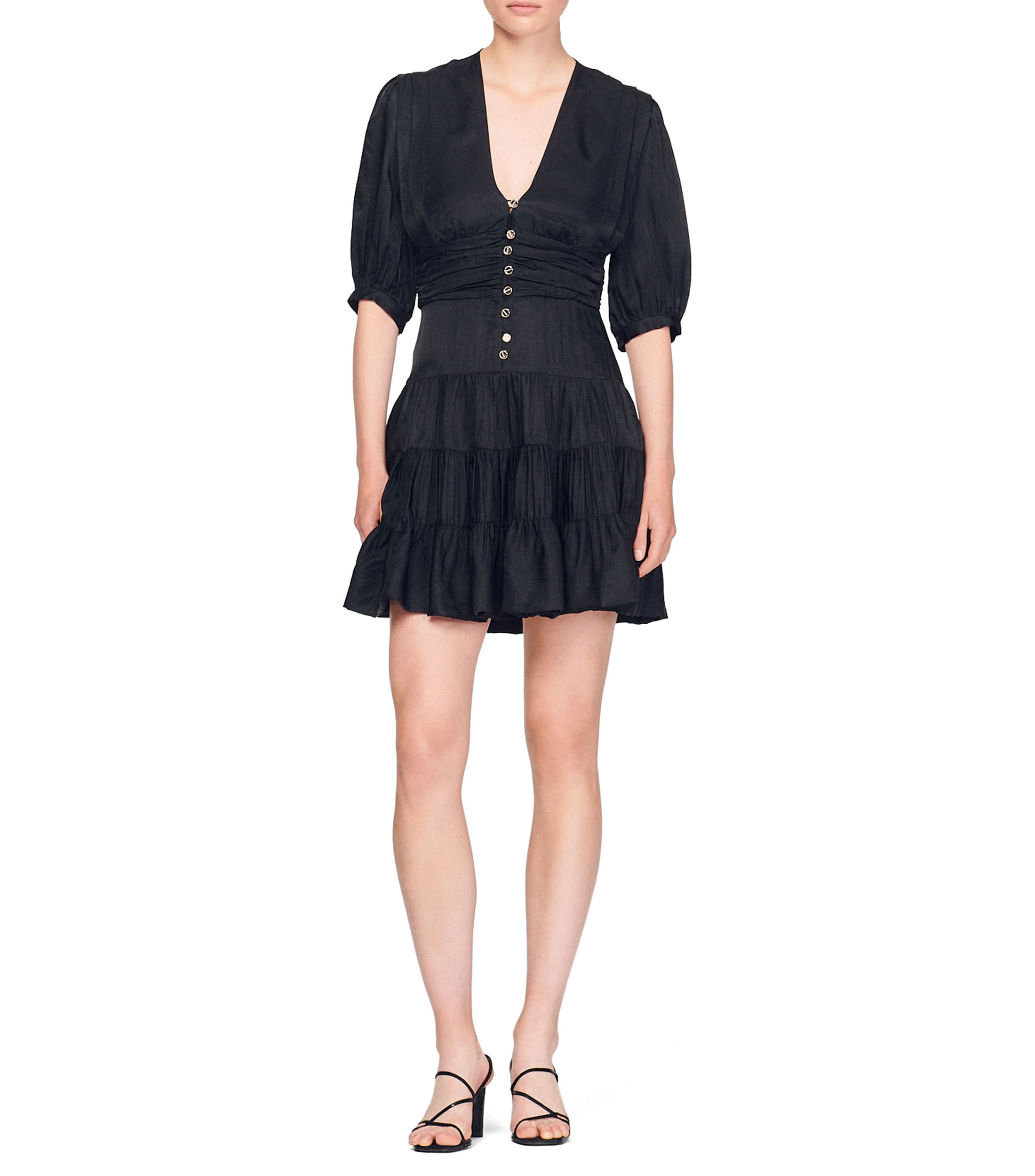 Sandro Vestido Mini satinado Mujer - El Palacio de Hierro