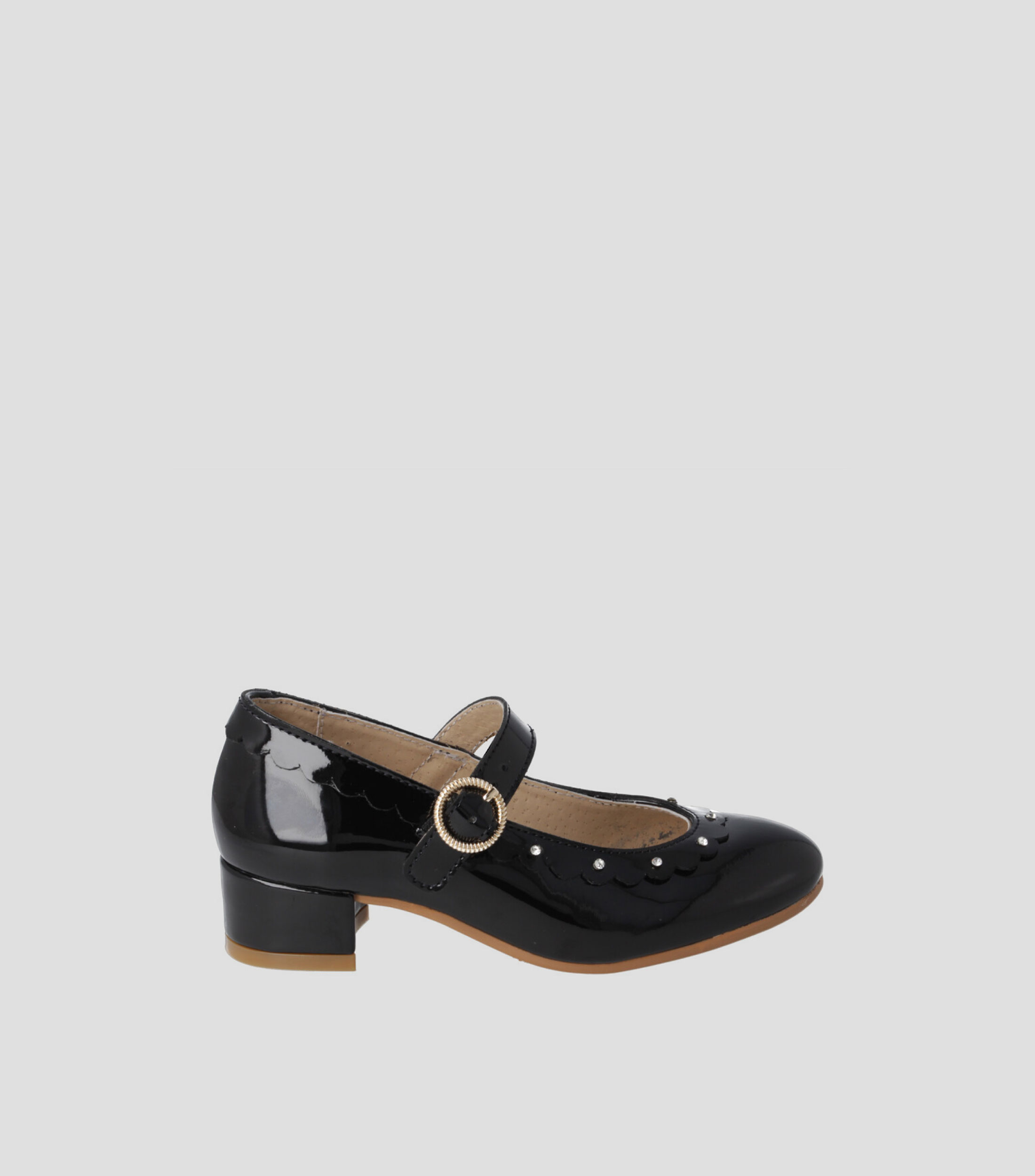 Karsten: Zapatos casuales Mary Jane con tacón bajo ancho Niña | El ...