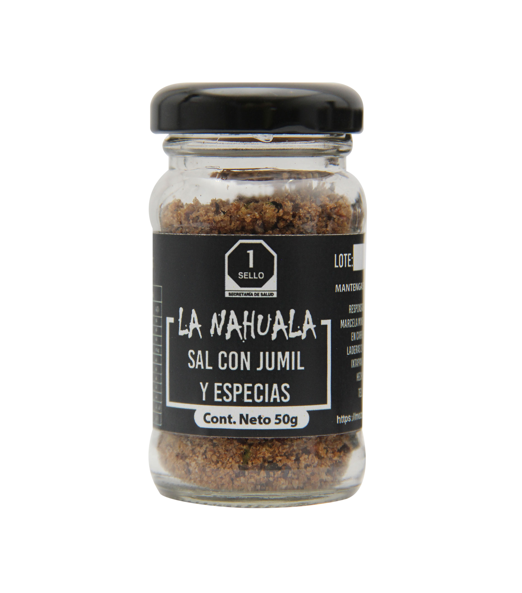 La Nahuala Sal con jumil y especias, 50 g - El Palacio de Hierro