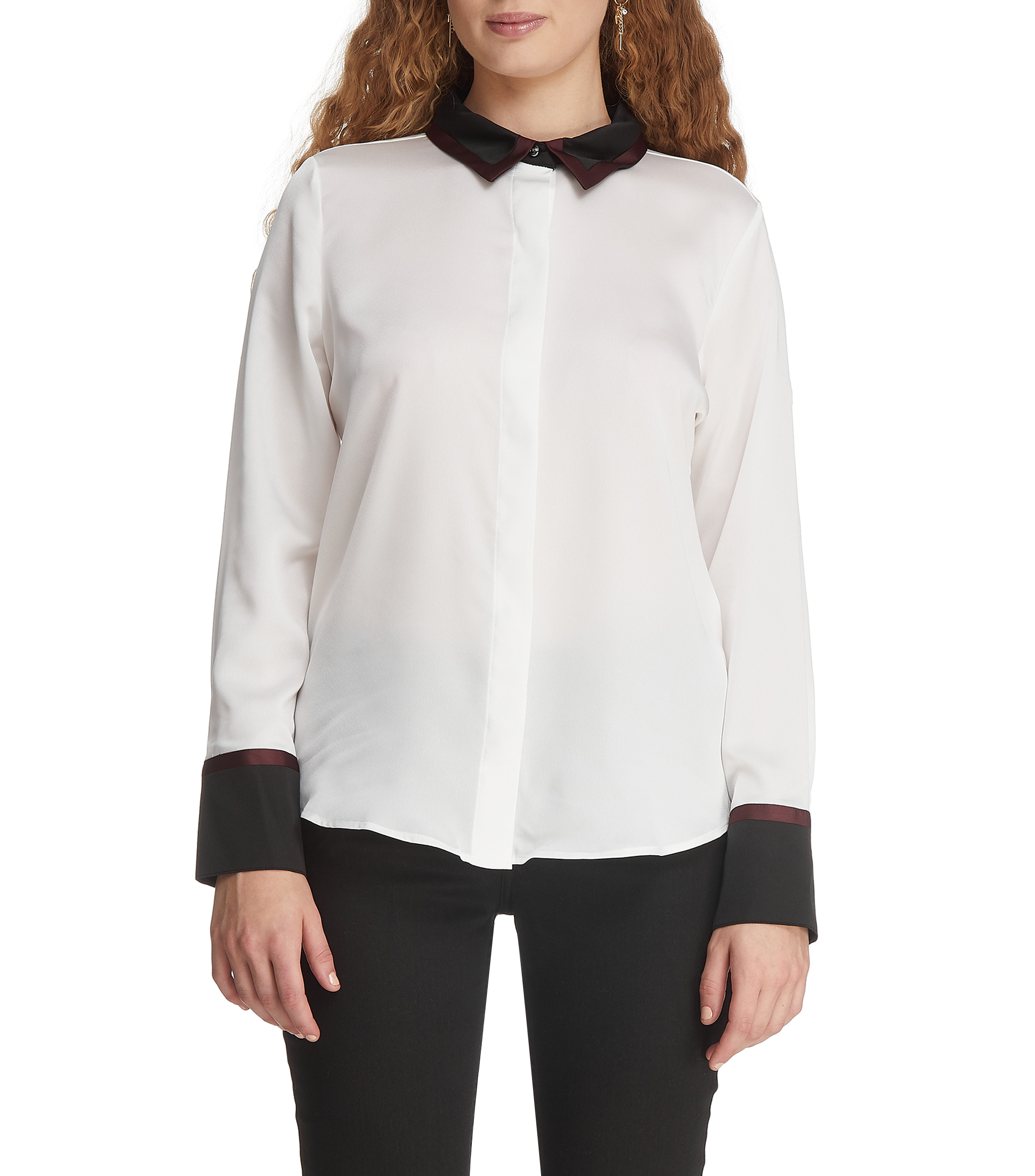 Karl Lagerfeld: Camisa lisa manga larga Mujer | El Palacio de Hierro