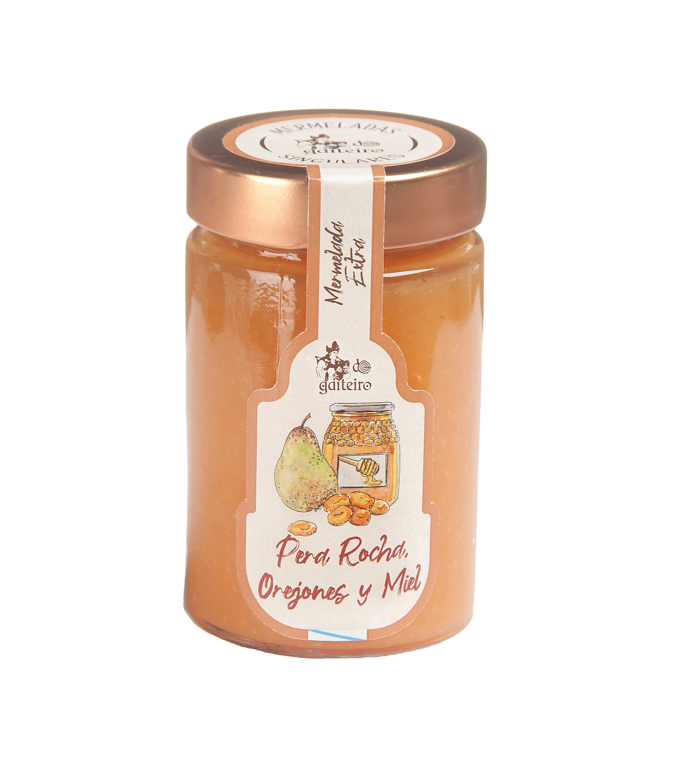 Do Gaiteiro Mermelada Extra-Pera Rocha, Orejones y Miel, 215 g - El Palacio de Hierro