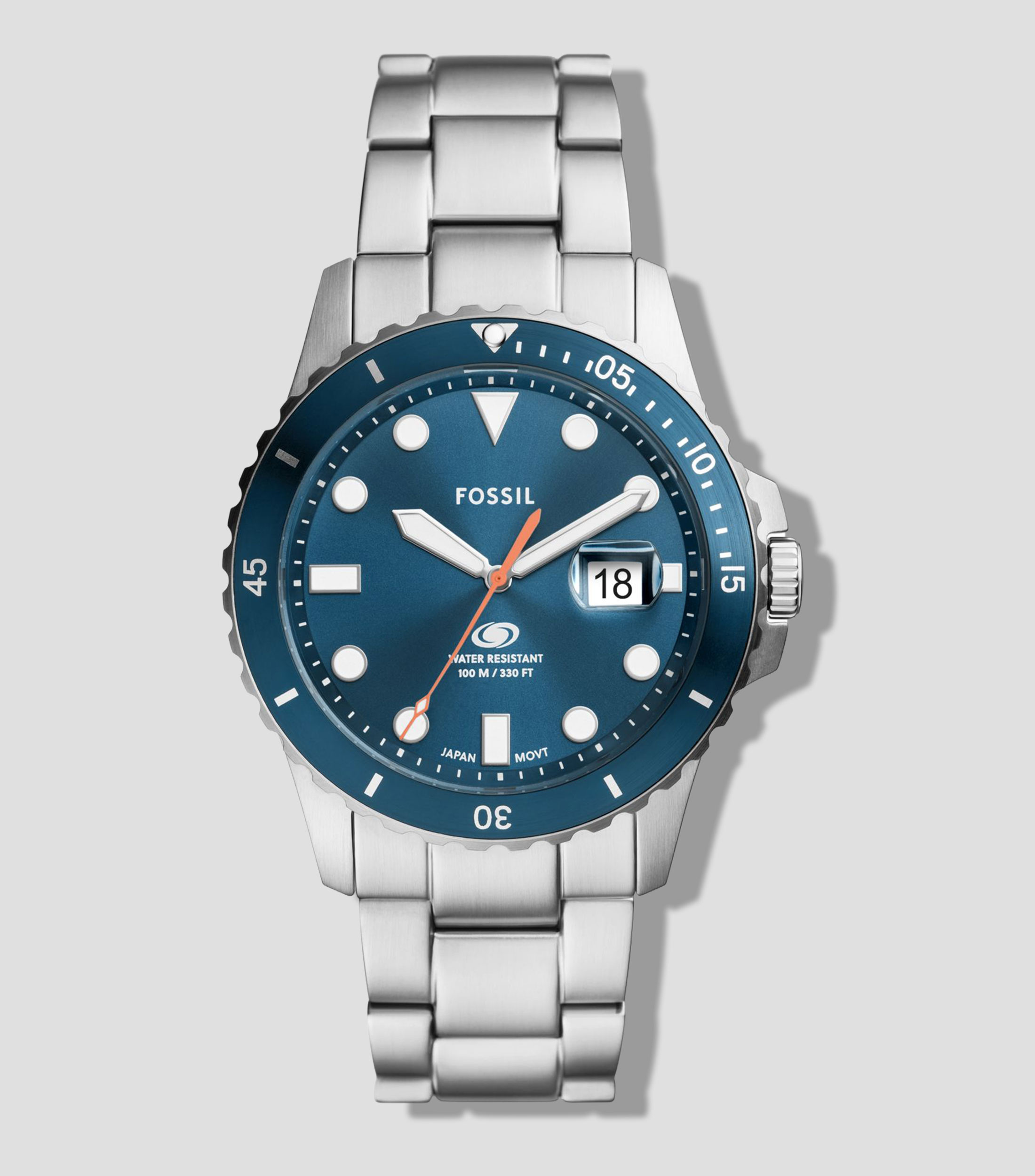 Fossil: Reloj para Hombre casual Fossil Blue Dive plateado, azul | El ...
