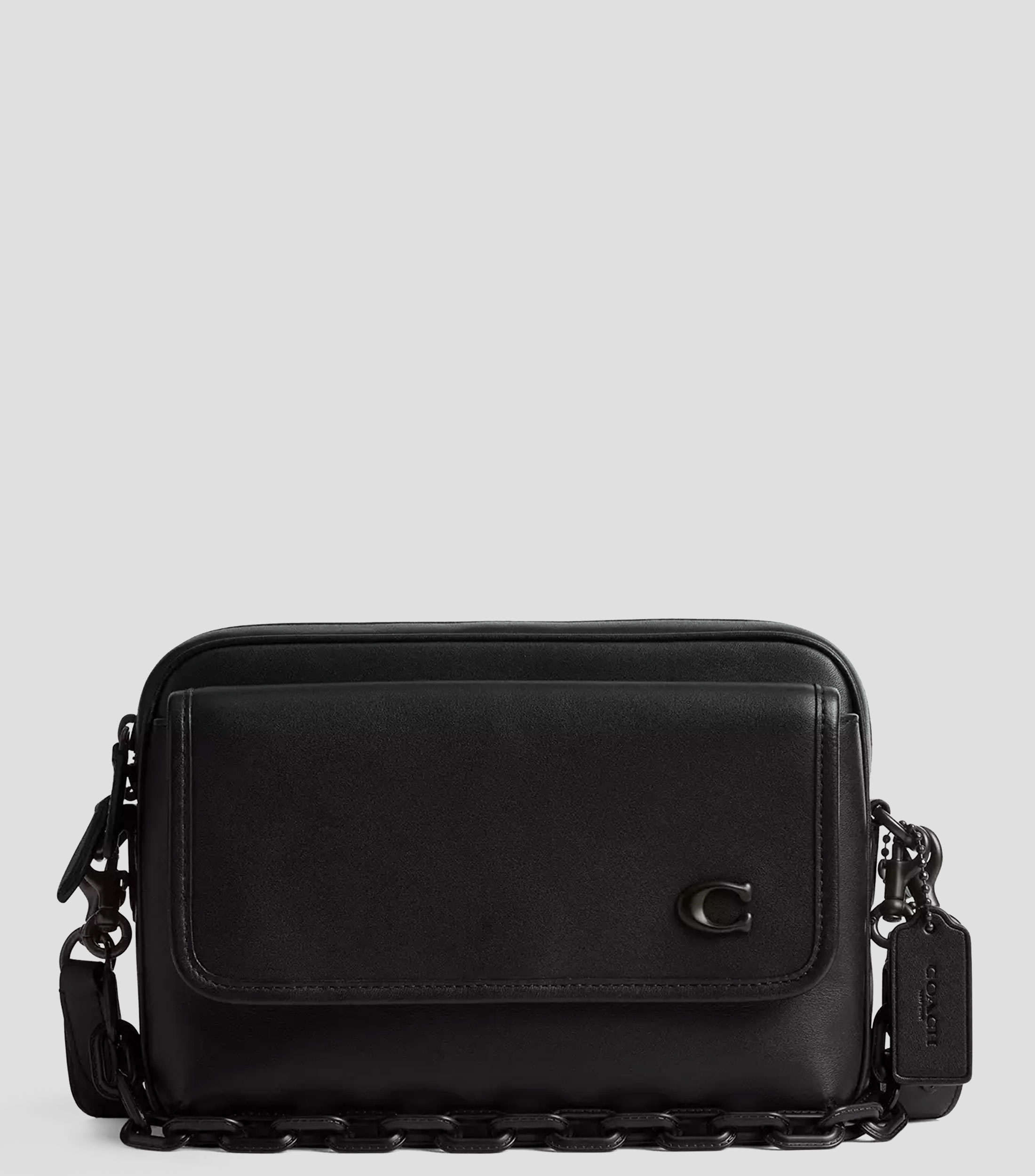 COACH: Bolso crossbody negro liso en piel Hombre | El Palacio de Hierro