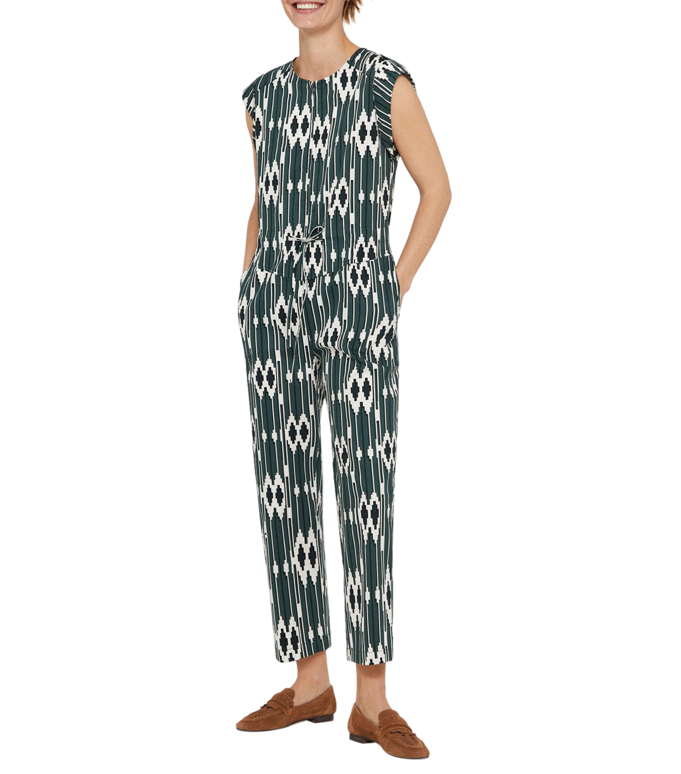 Cortefiel Jumpsuit estampado de corte recto Mujer - El Palacio de Hierro