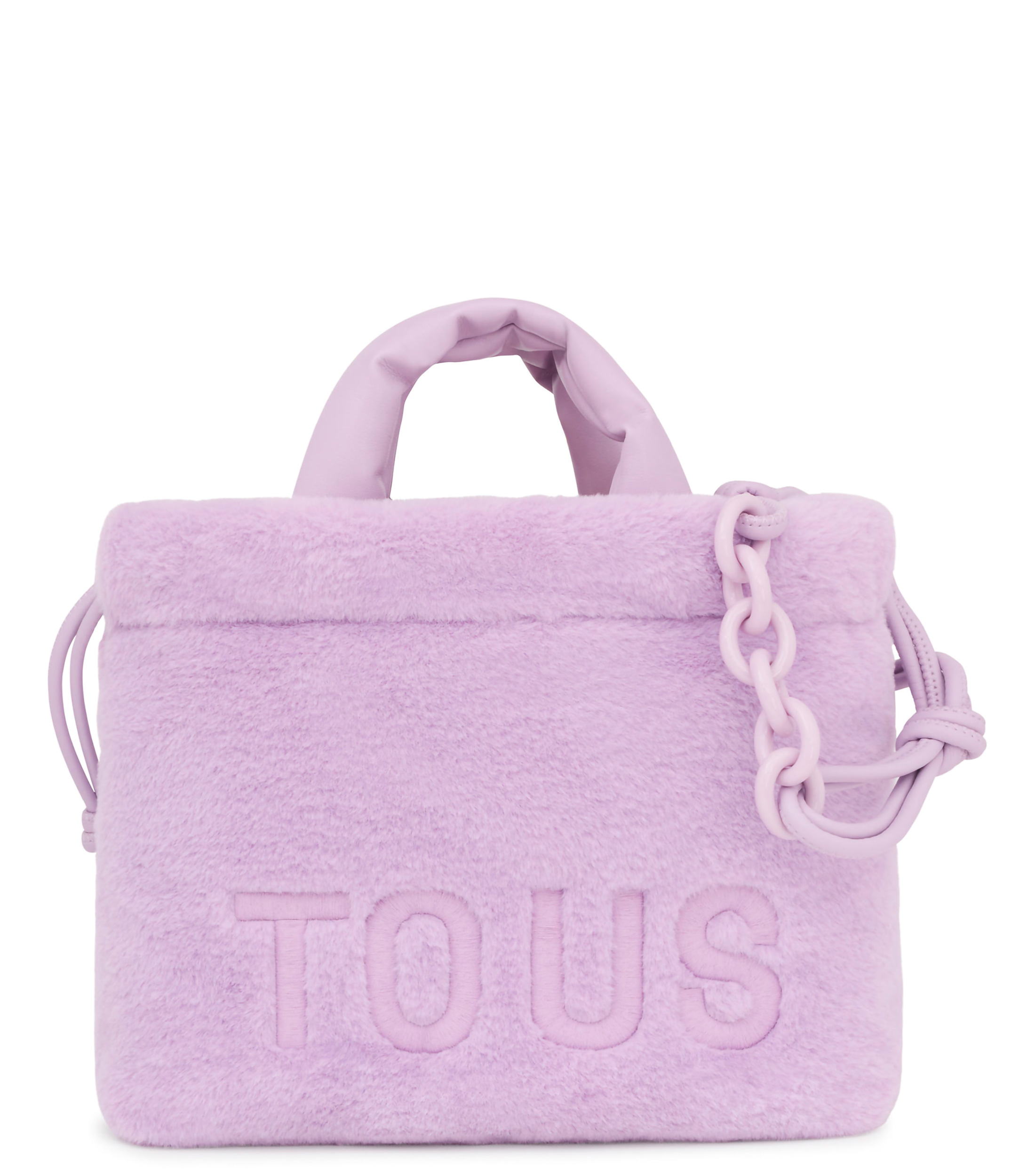 Tous: Bolso Mediano Satchel Malva Cloud Warm con Pelo Mujer | El ...