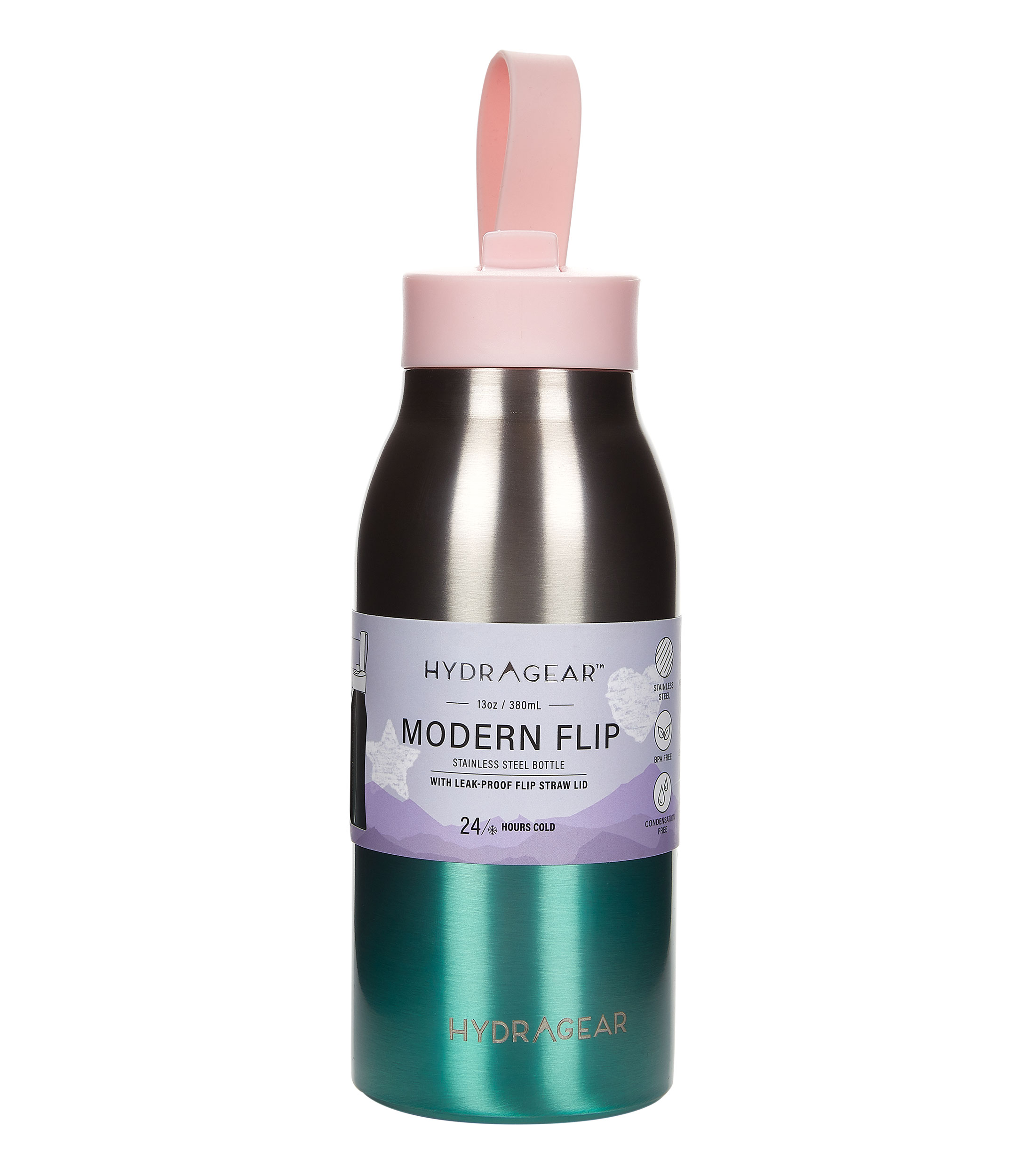 Manna Termo Modern Flip en Acero Inoxidable, 380 ml - El Palacio de Hierro