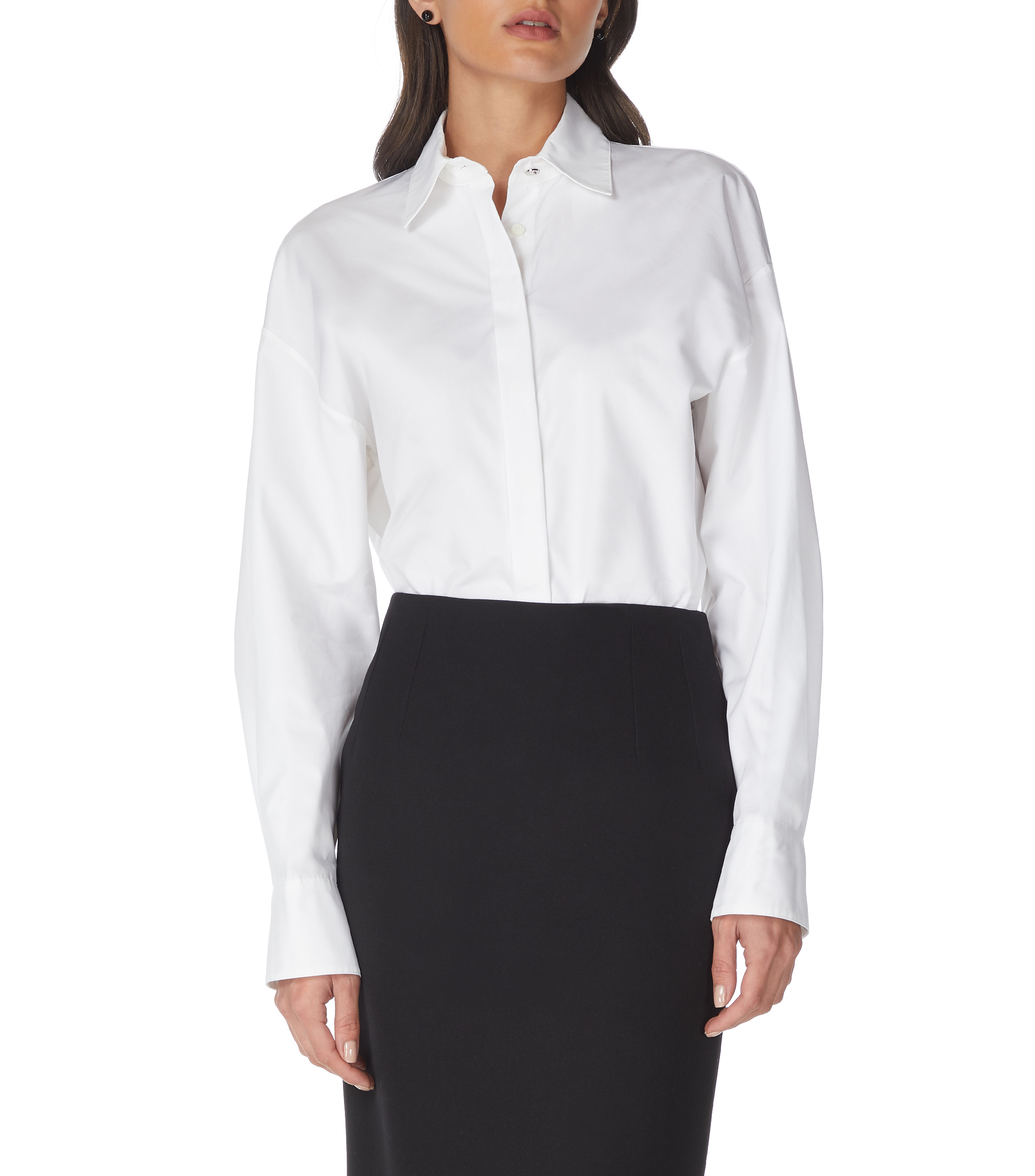 Versace: Camisa lisa de manga larga Mujer | El Palacio de Hierro