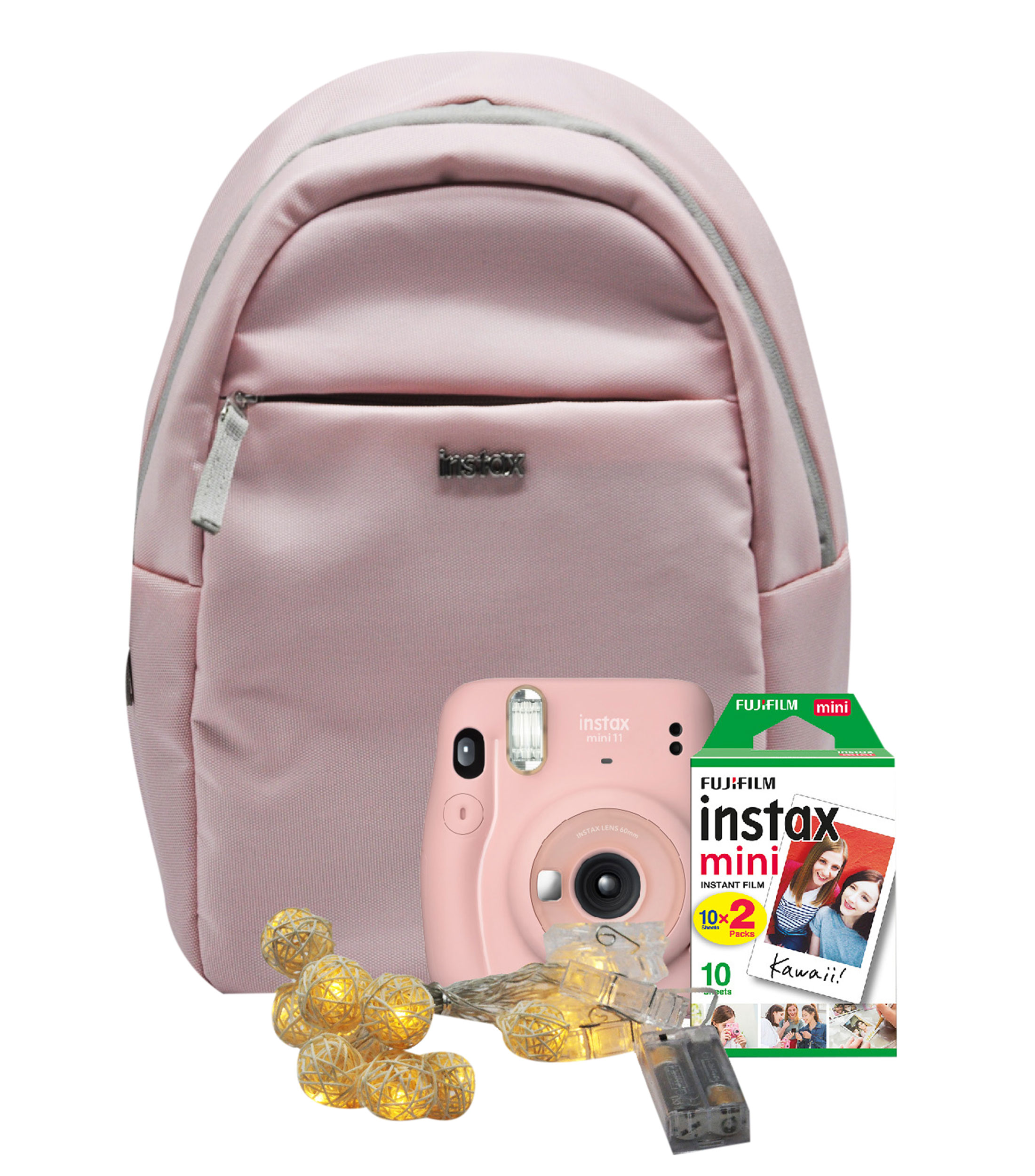 Fujifilm Paq. Instax Mini 11 Rosa + 2Pack + Mochila + Accesorios - El Palacio de Hierro