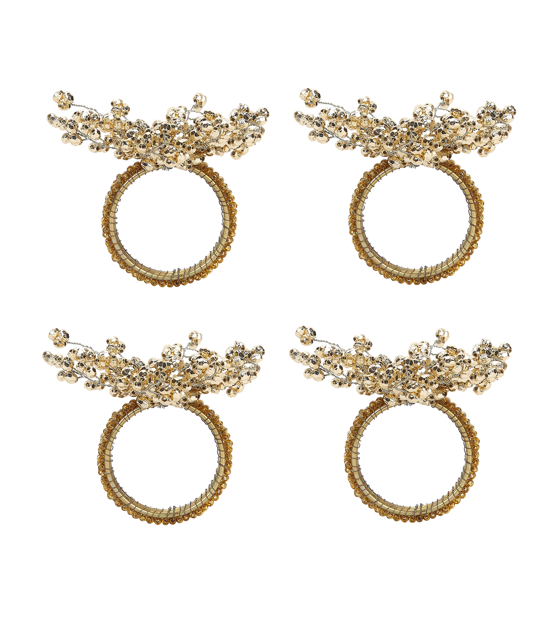 Sethi Handicrafts Set 4 Anillos para servilletas - El Palacio de Hierro