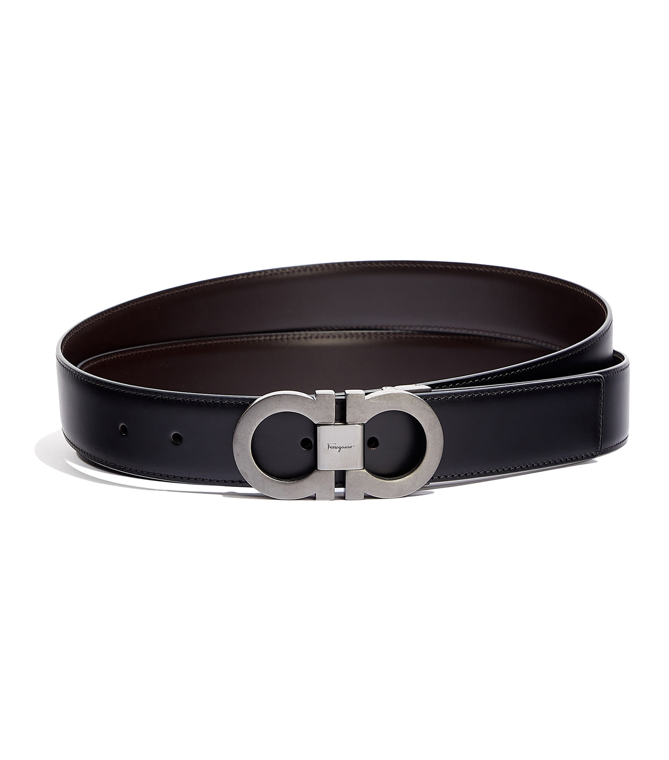 Ferragamo Cinturón de piel negra Hombre - El Palacio de Hierro