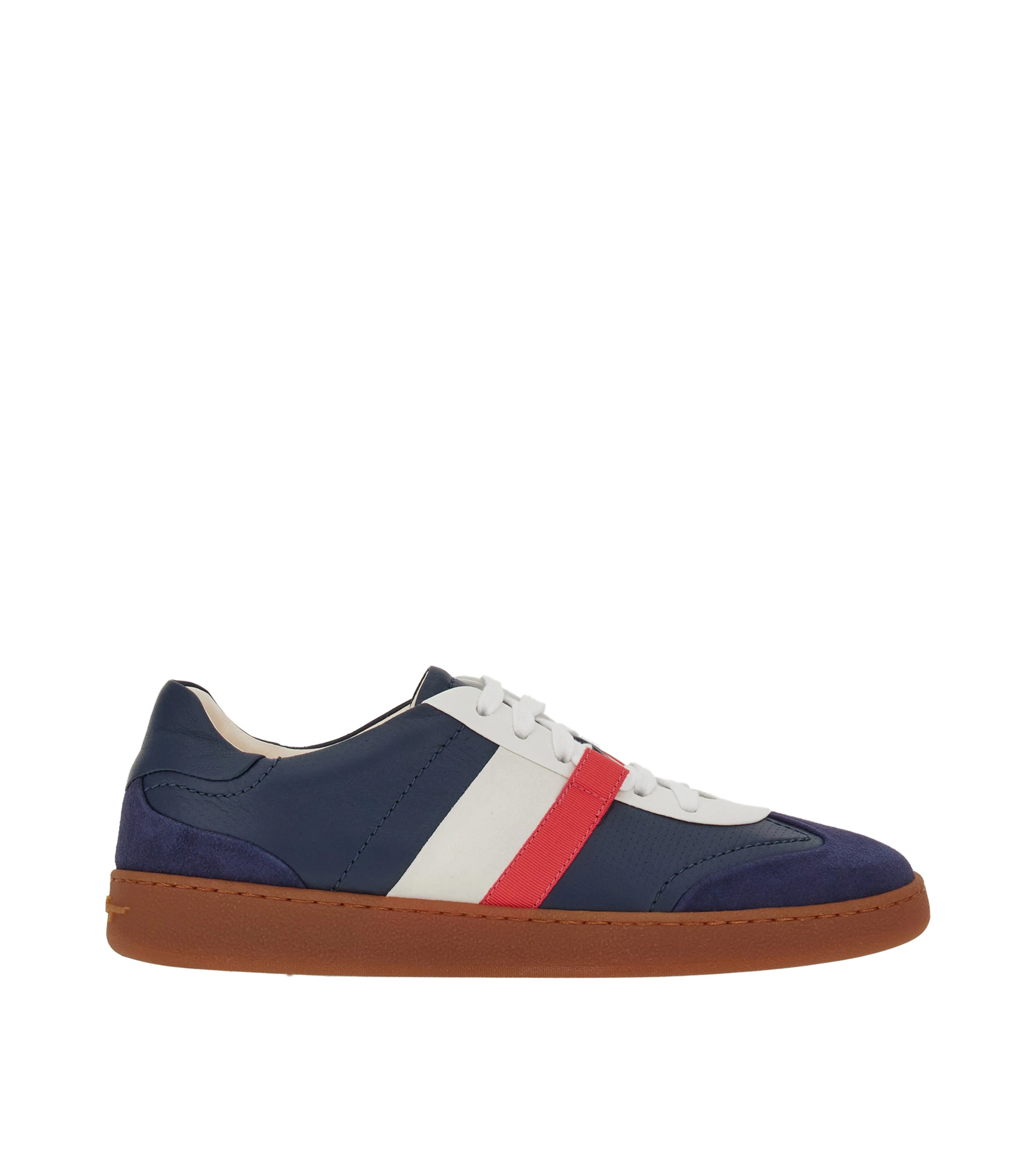 Ferragamo: Tenis casuales en piel azules Mujer | El Palacio de Hierro