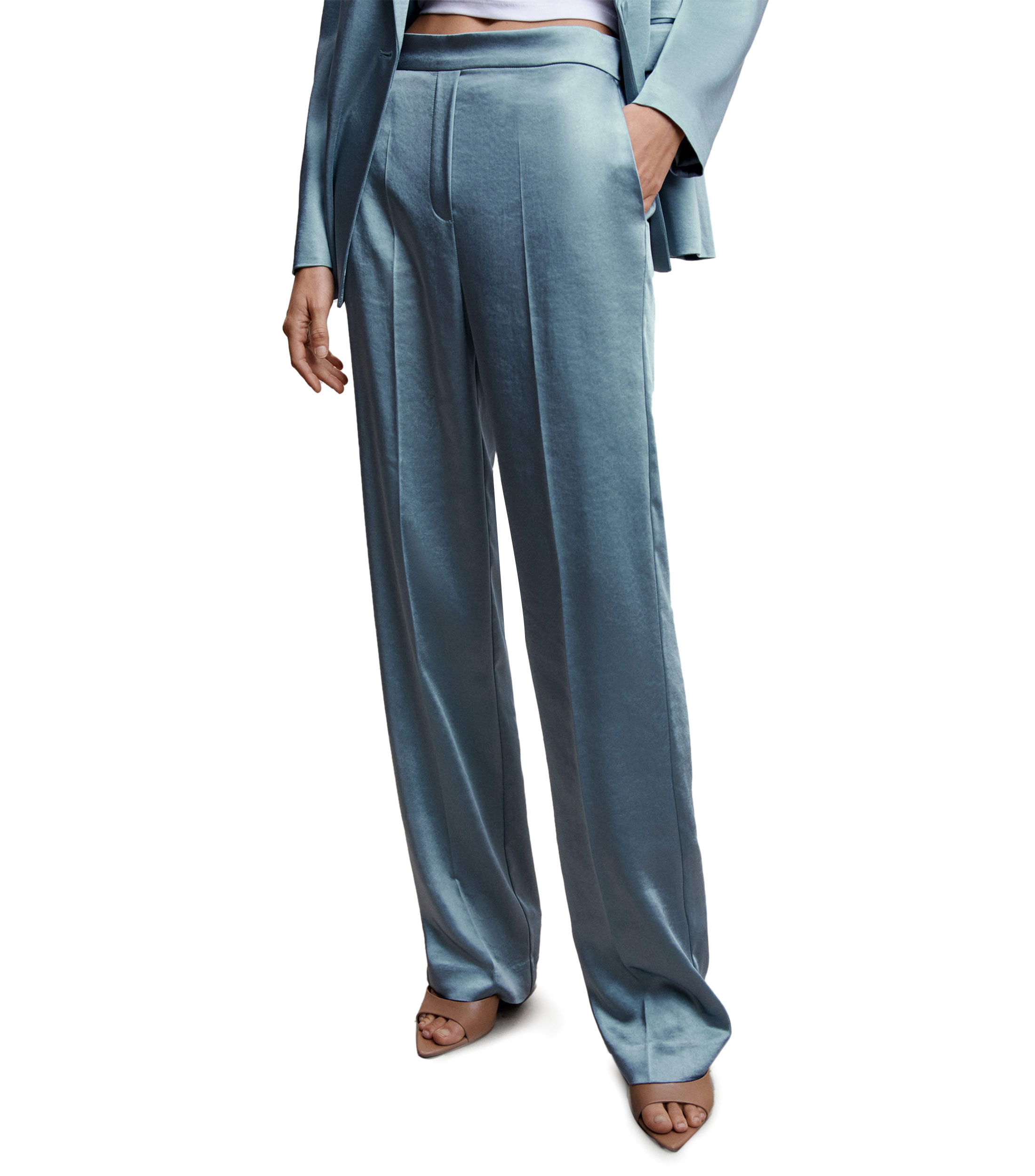 Mango: Pantalón azul Mujer | El Palacio de Hierro