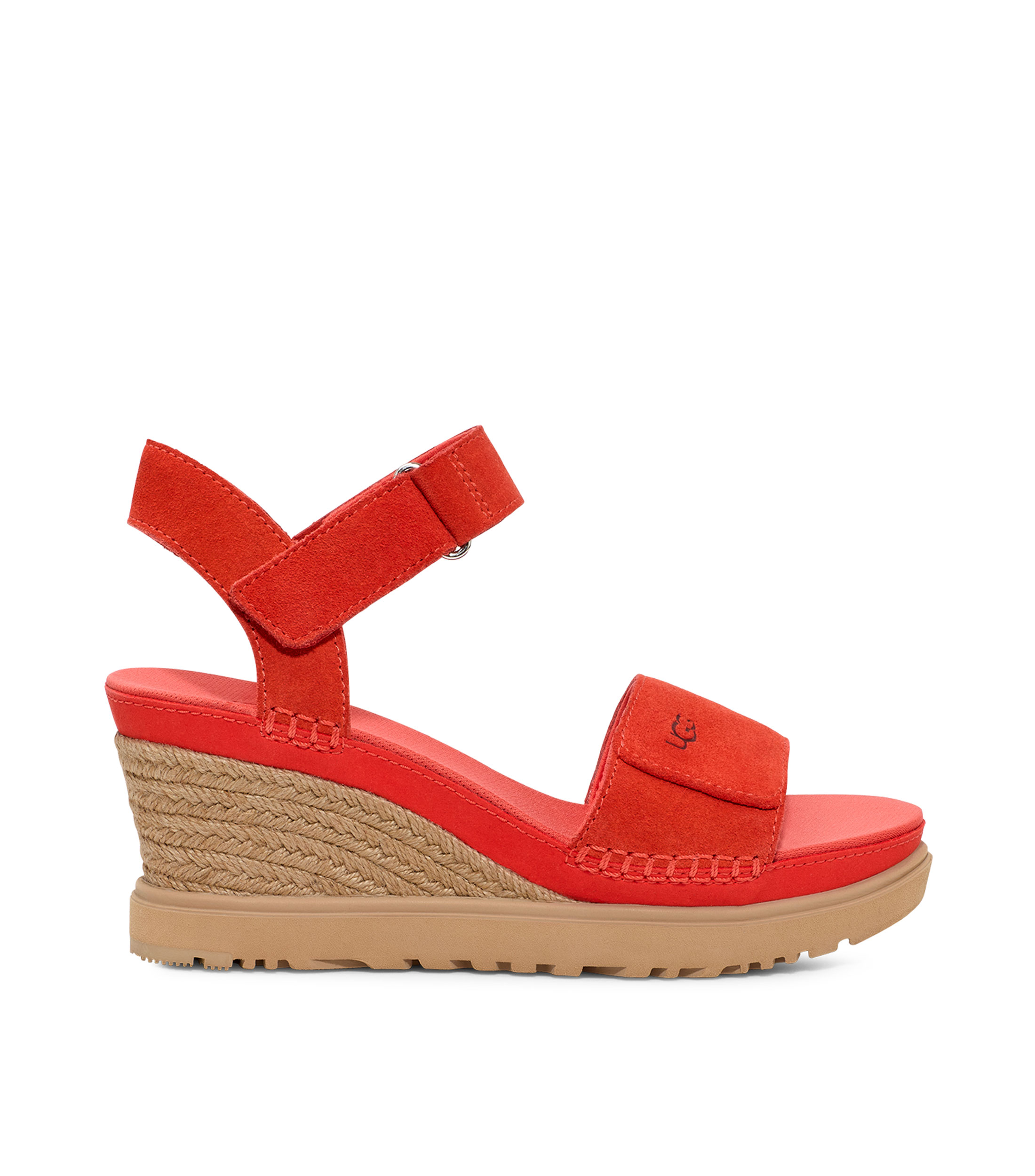 Ugg: Alpargatas Rojas con tacón medio de cuña Mujer | El Palacio de Hierro