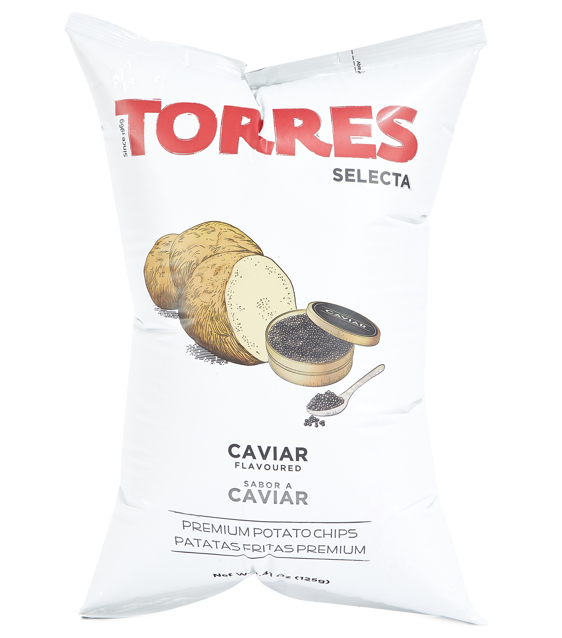 Torres Selecta Papas Torres Sabor Caviar, 125g - El Palacio de Hierro