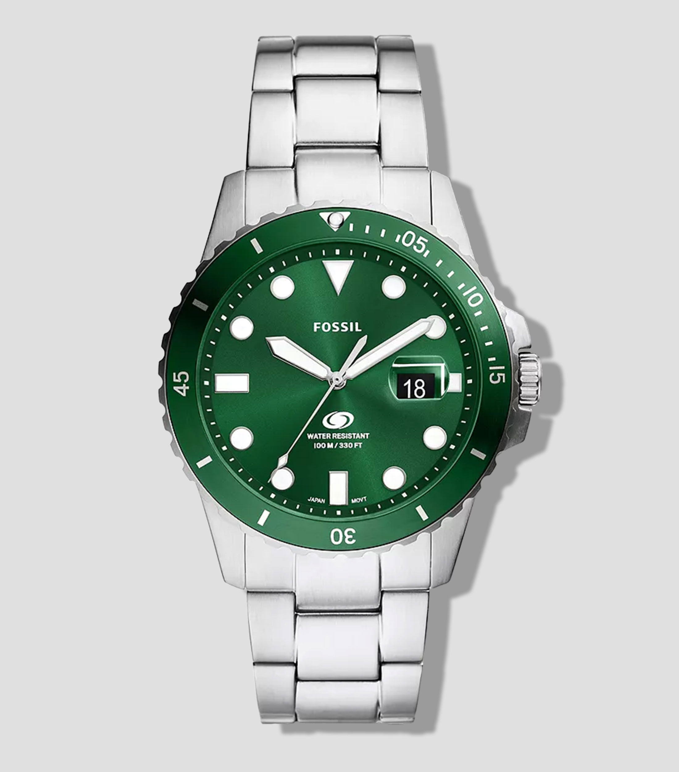 Fossil Reloj para Hombre Blue Dive Casual Plateado, Verde - El Palacio ...