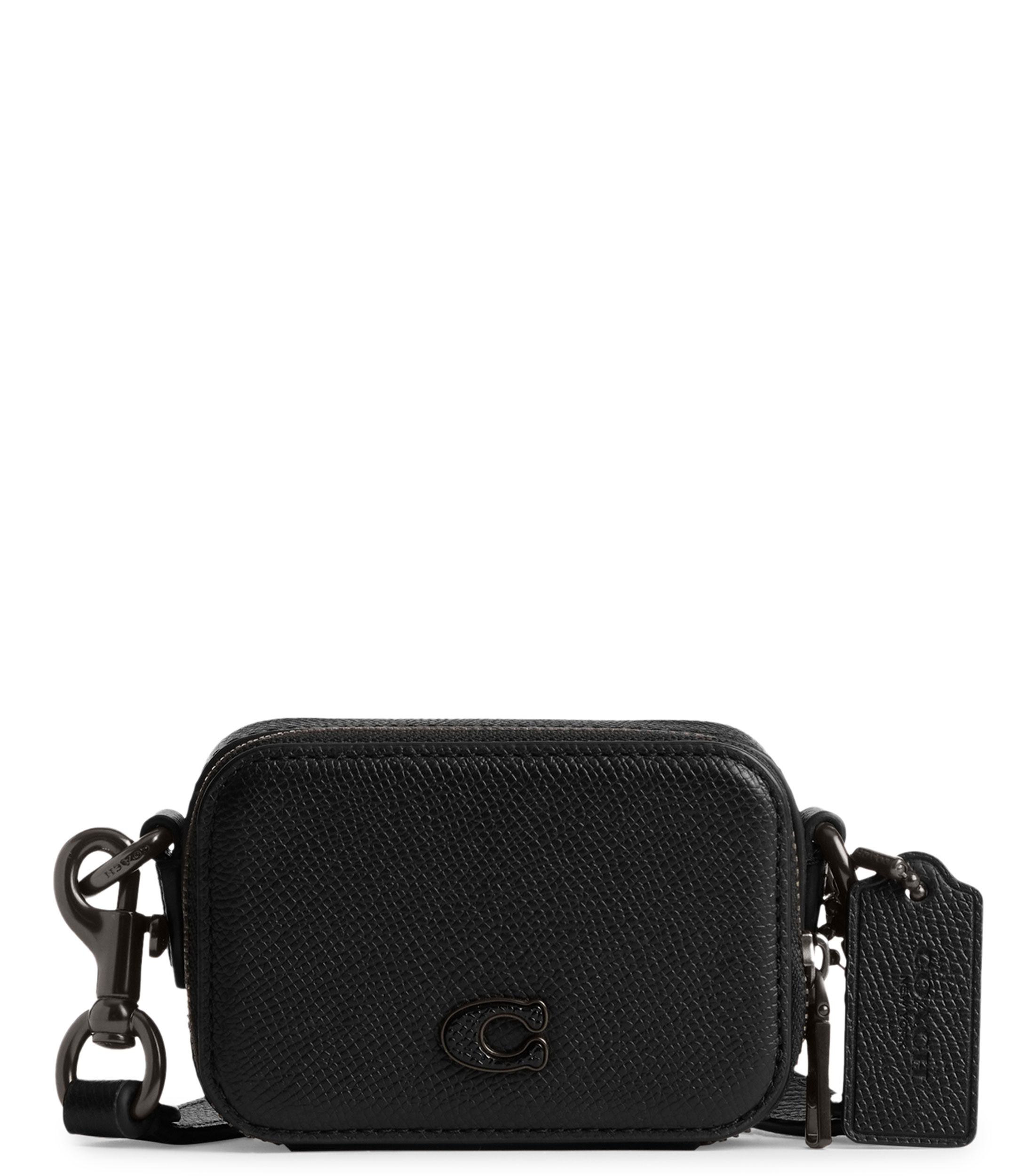 COACH: Bolsa Crossbody negra en piel granulada Mujer | El Palacio de Hierro