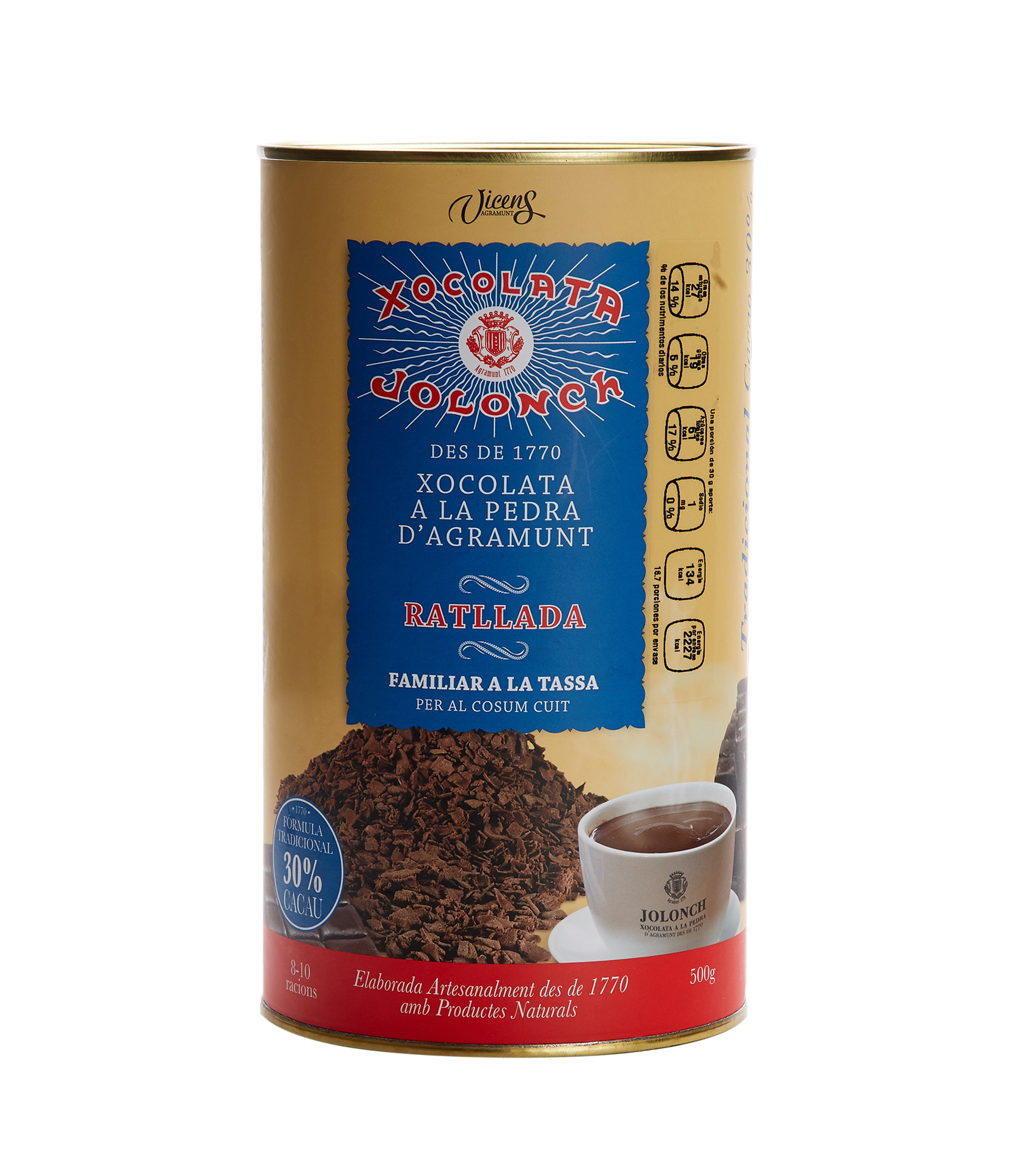 EL PALACIO Chocolate Oscuro Rallado, 500 g - El Palacio de Hierro