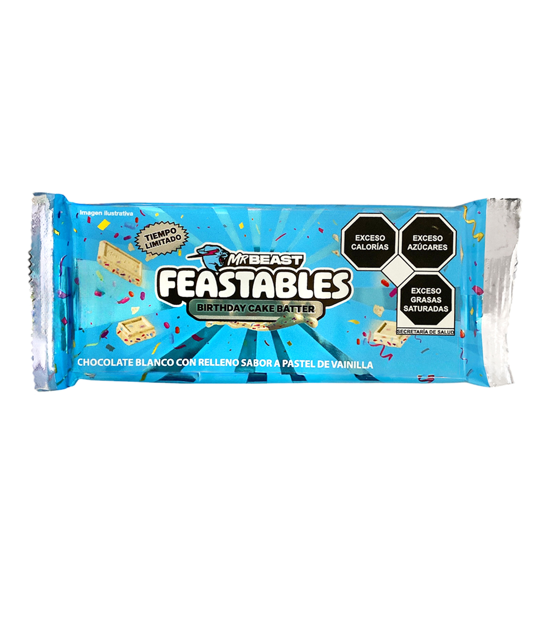 Mr Beast Feastables | Chocolate Blanco Feastables Birthday Cake Batter ...