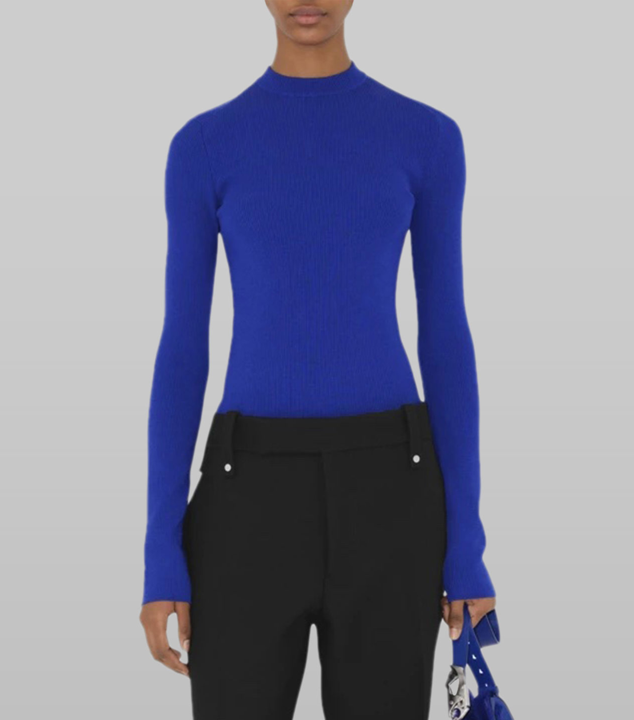 Burberry: Suéter acanalado con cuello redondo Mujer | El Palacio de Hierro