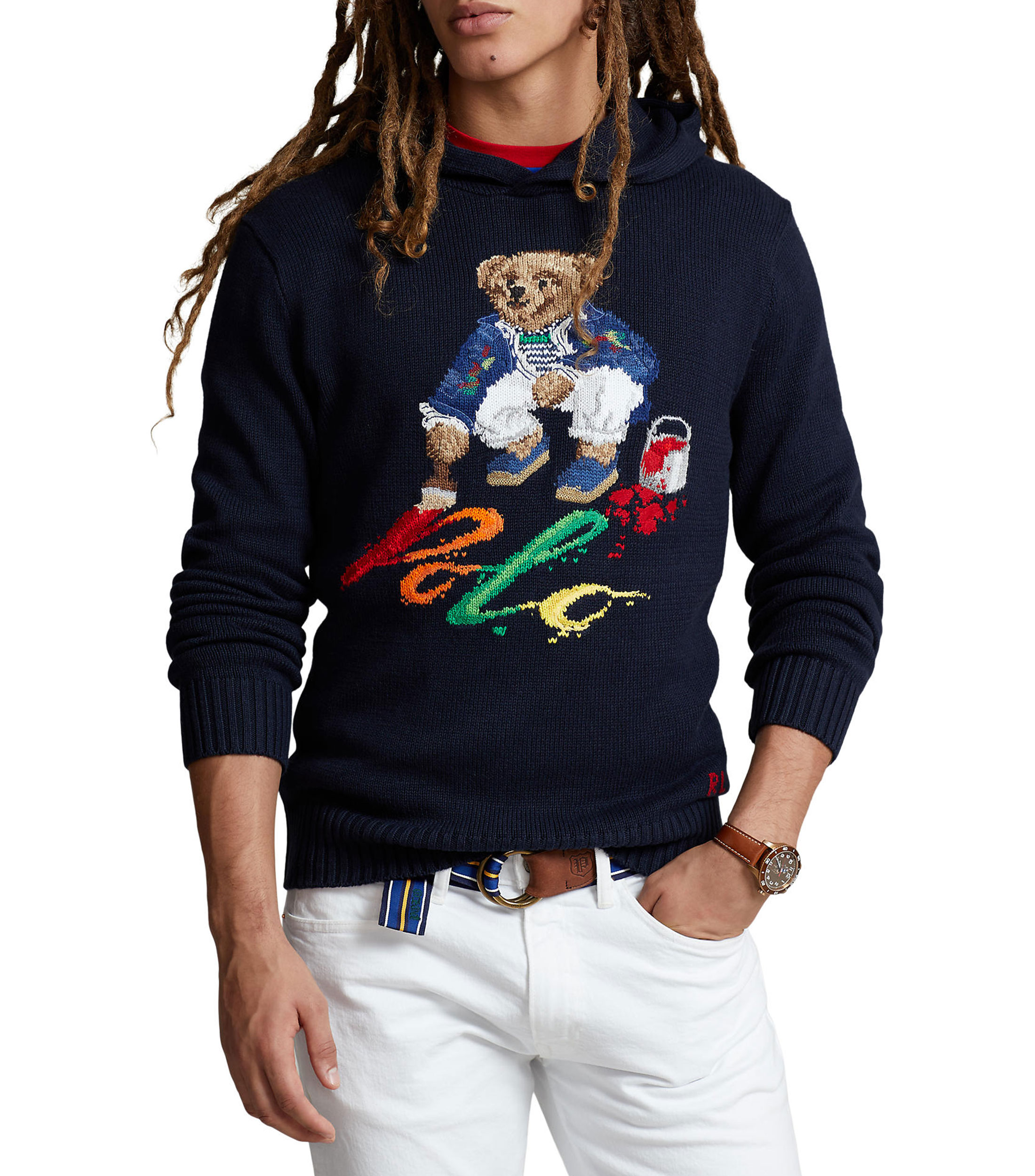Polo Ralph Lauren: Suéter cuello redondo con oso Polo Hombre | El ...