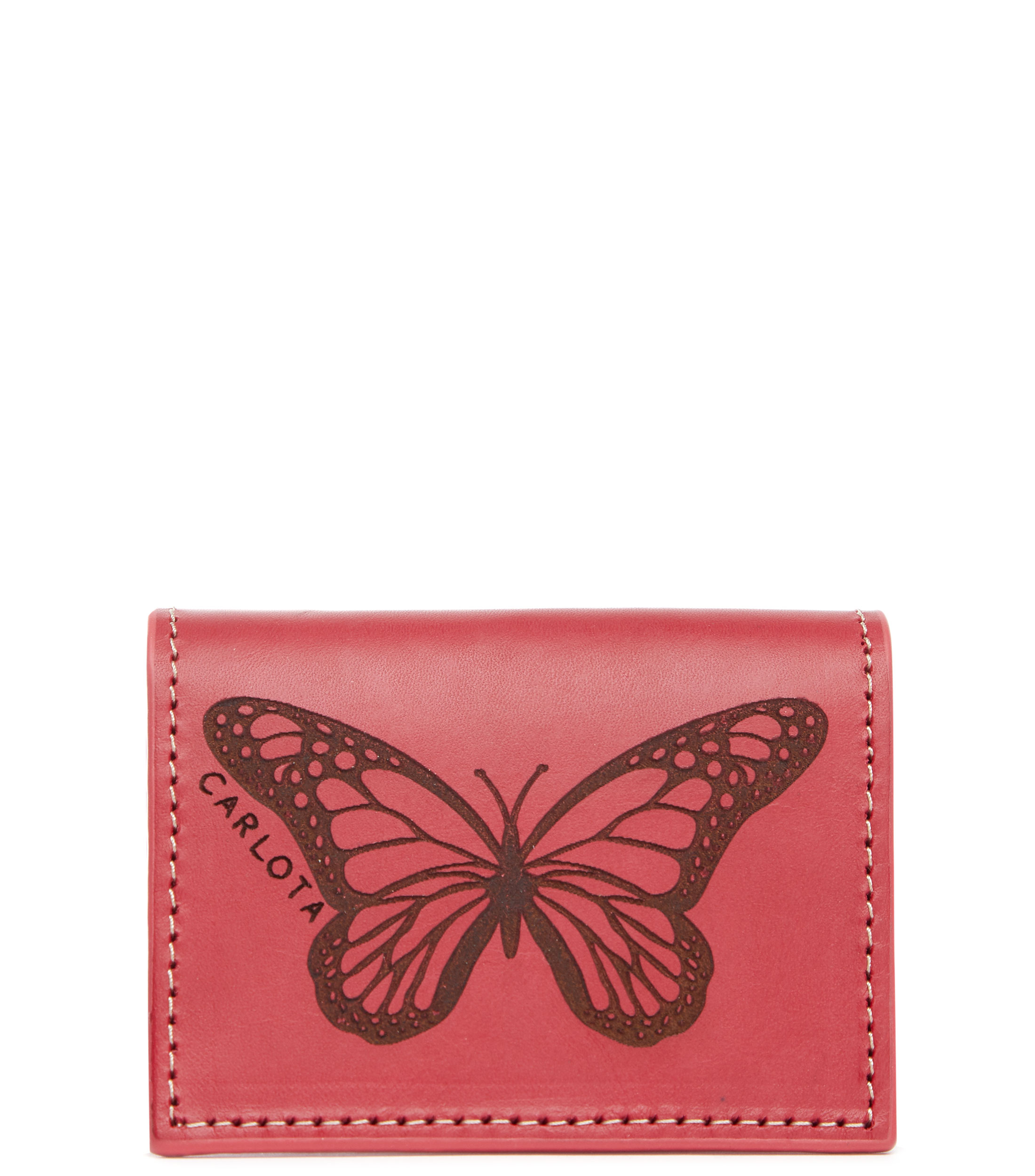 Carlota: Tarjetero rojo en piel Mujer | El Palacio de Hierro