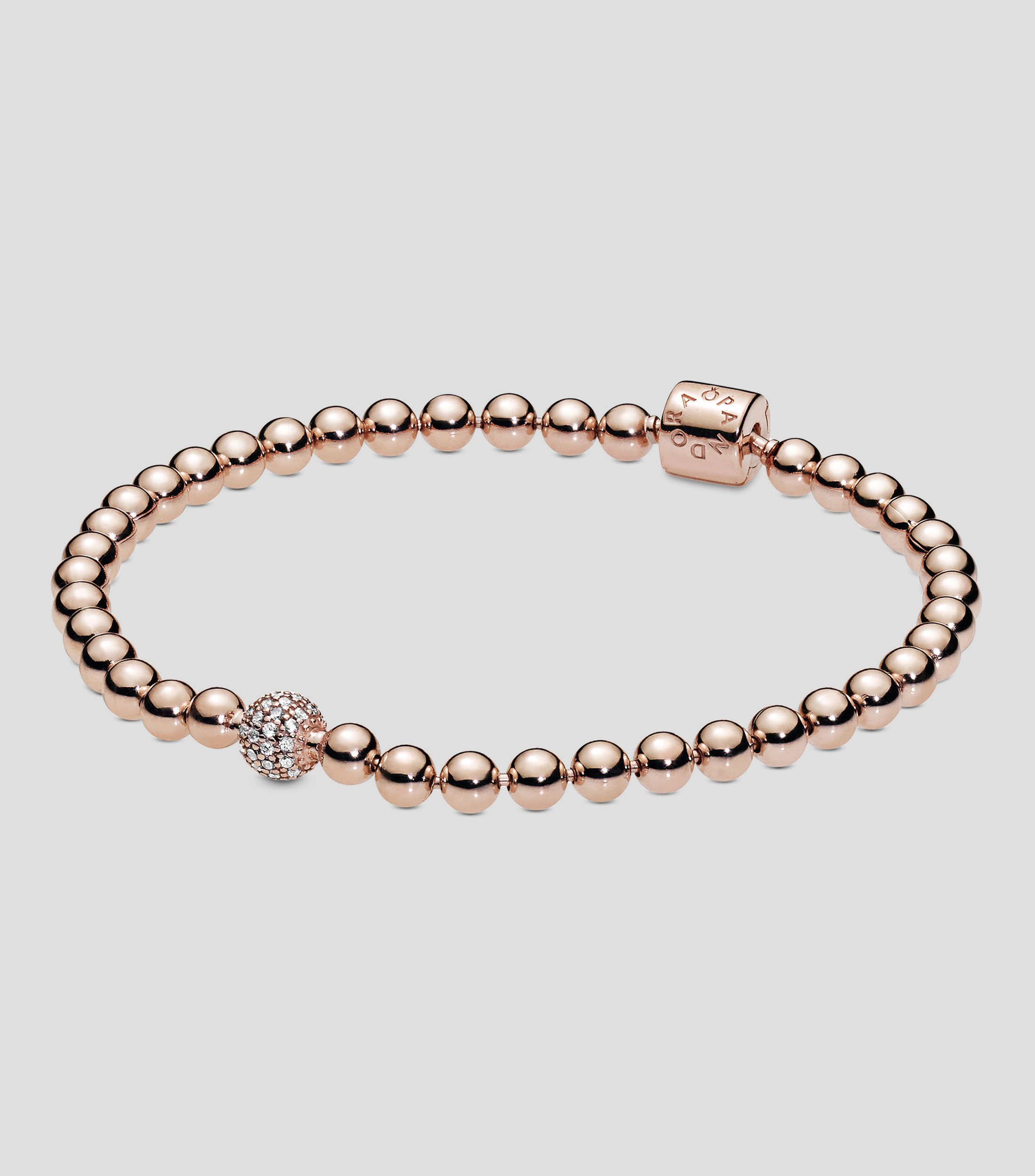 Pandora: Pulsera .925 Beaded Purely Pandora Mujer | El Palacio de Hierro