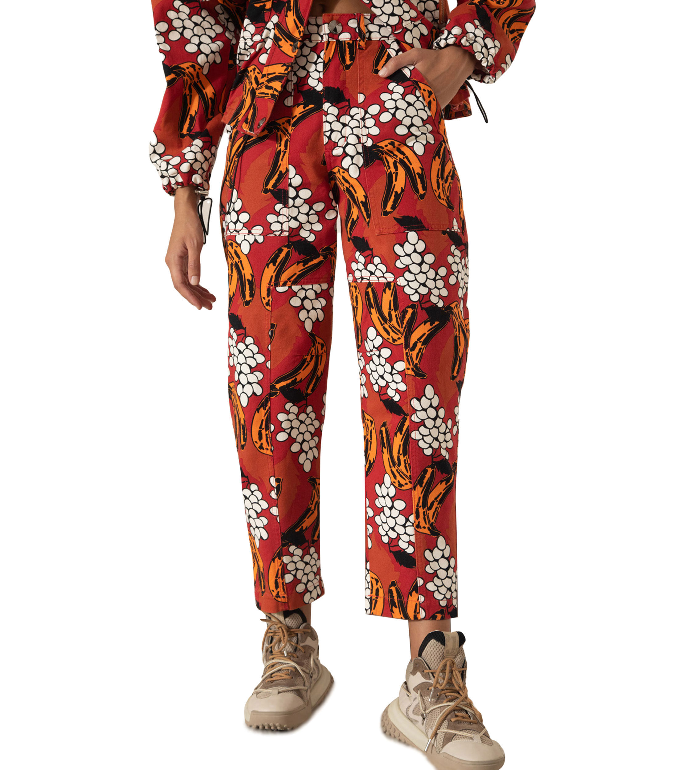 Jazmin Chebar: Pantalón full print de corte balloon Mujer | El Palacio ...